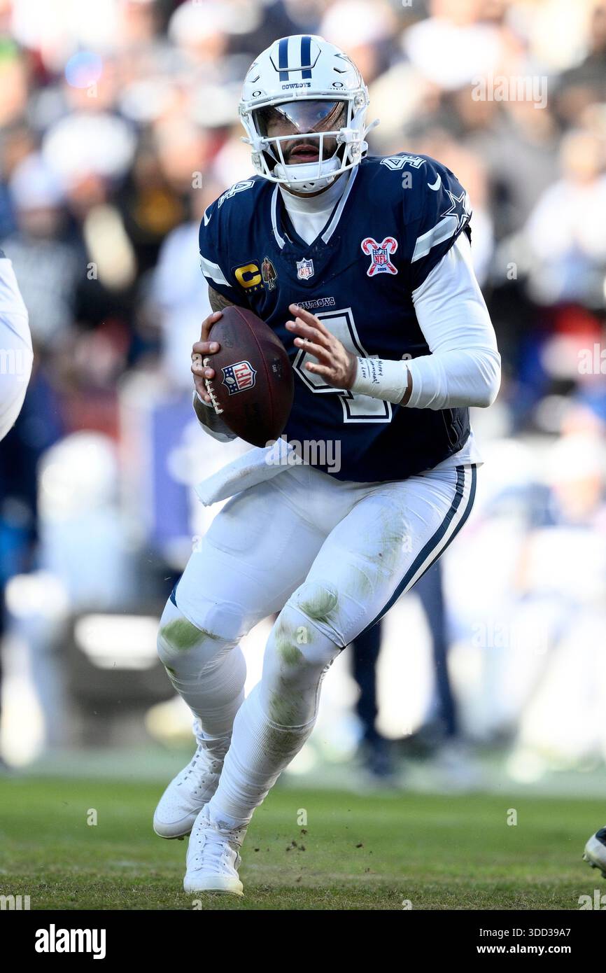 Dallas Cowboys quarterback Dak Prescott (4) in action during the first ...