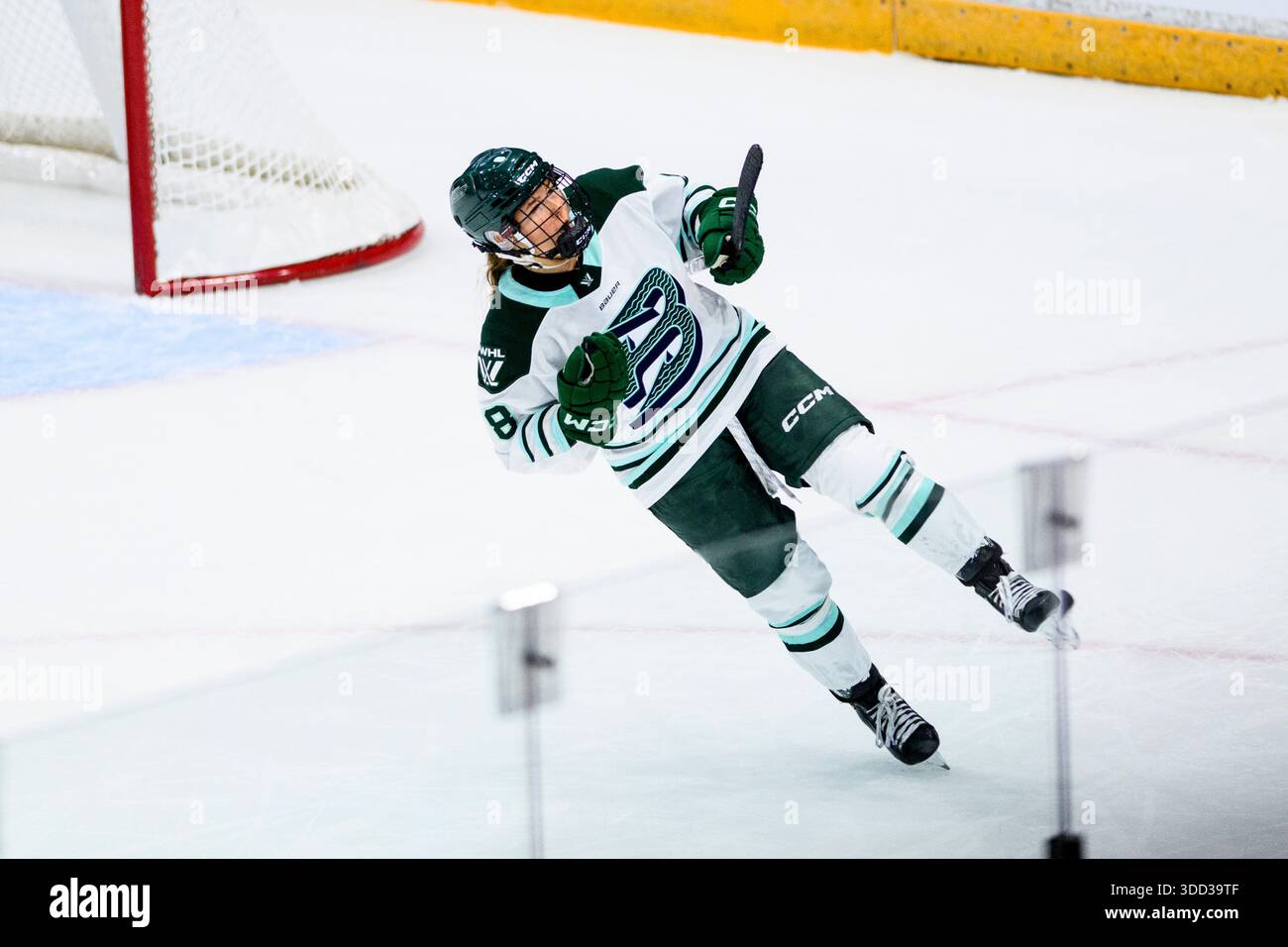 Boston Fleet‚Äôs Haley Winn (8) celebrates a goal on Ottawa Charge ...