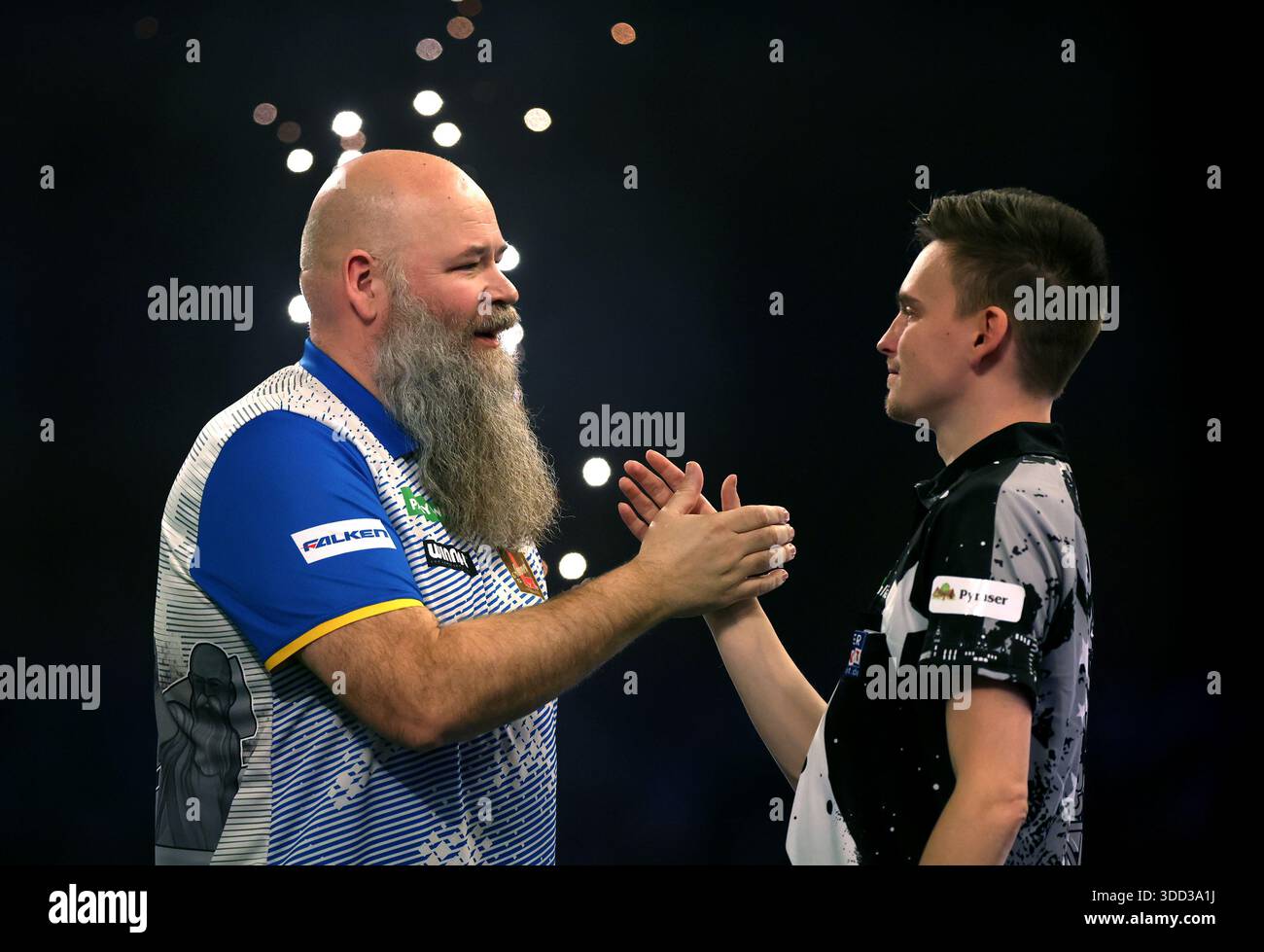 Sweden's Andreas Harrysson (left) celebrates defeating Germany's ...