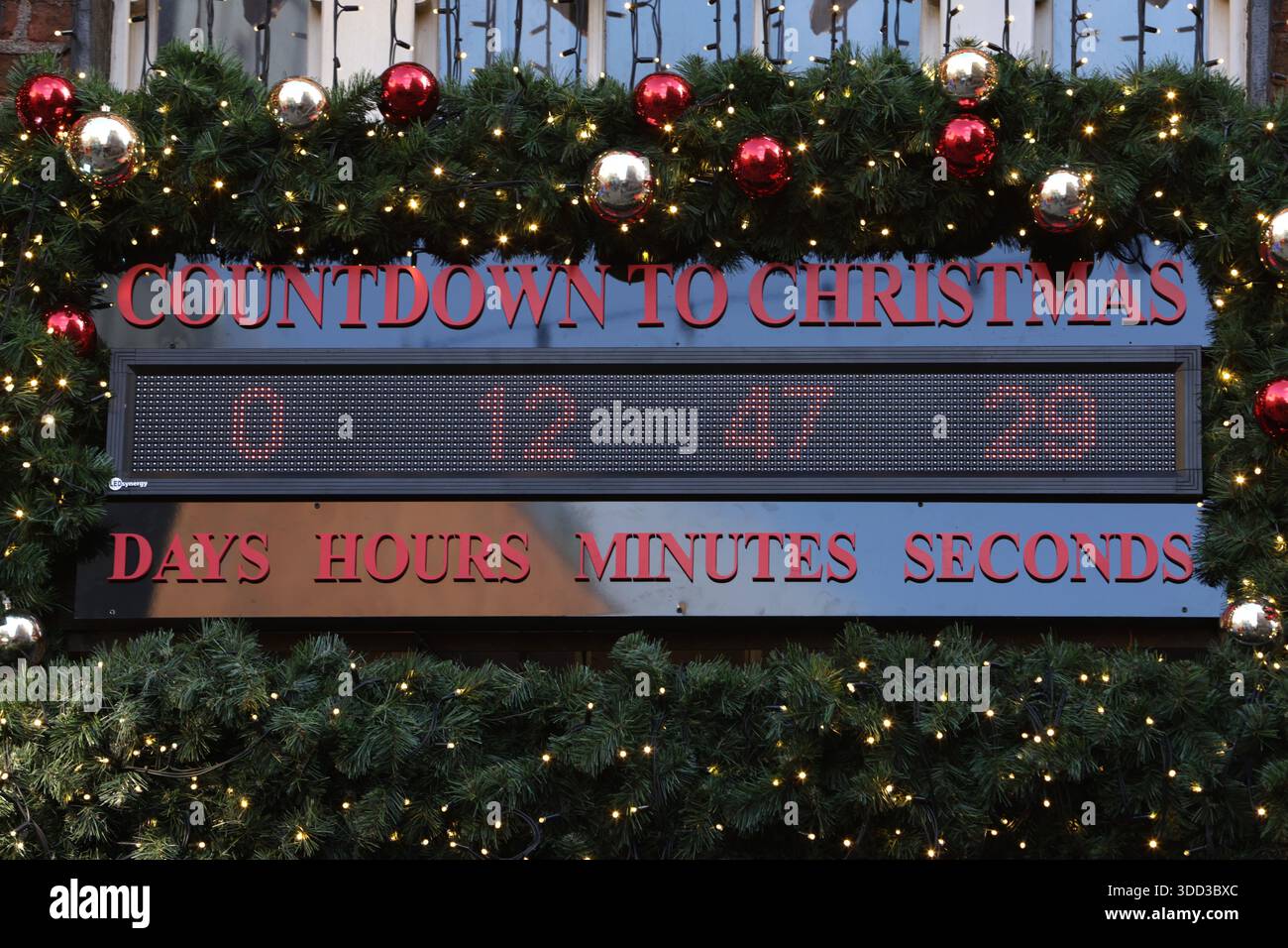 Dublin, Ireland - 24th December 2025 - A 'Countdown to Christmas ...