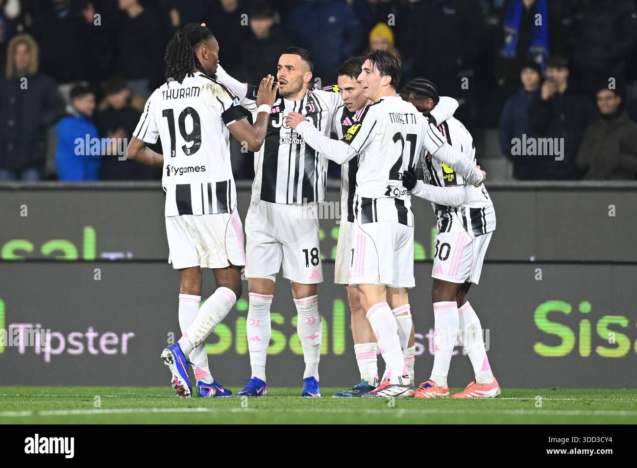 kenan Yildiz (Juventus Fc) celebrated by his teamamate after his goal ...