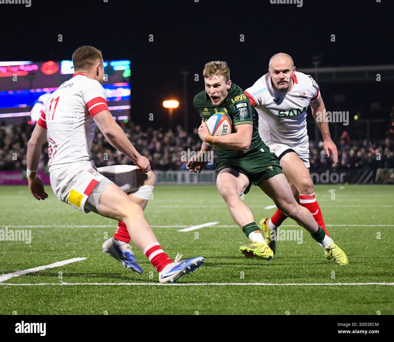 Galway, Ireland. 27th December, 2025. Connacht's Finn Treacy in action ...