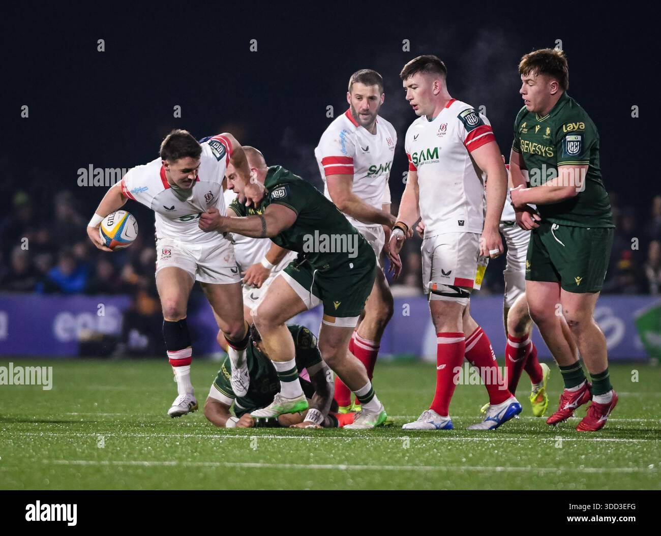 Galway, Ireland. 27th December, 2025. James Hume of Ulster in action ...
