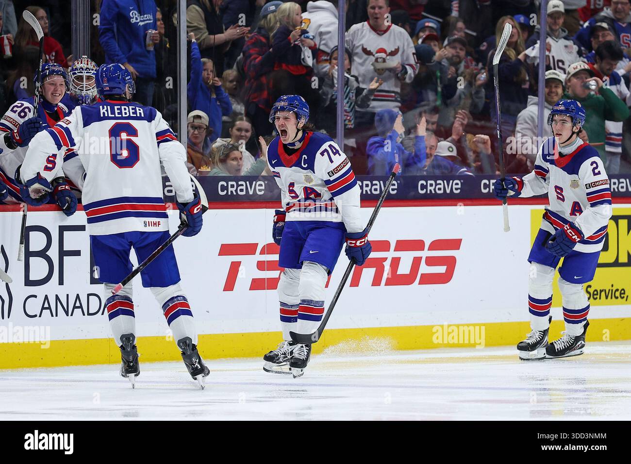 United States forward Brodie Ziemer, middle, celebrates his goal ...