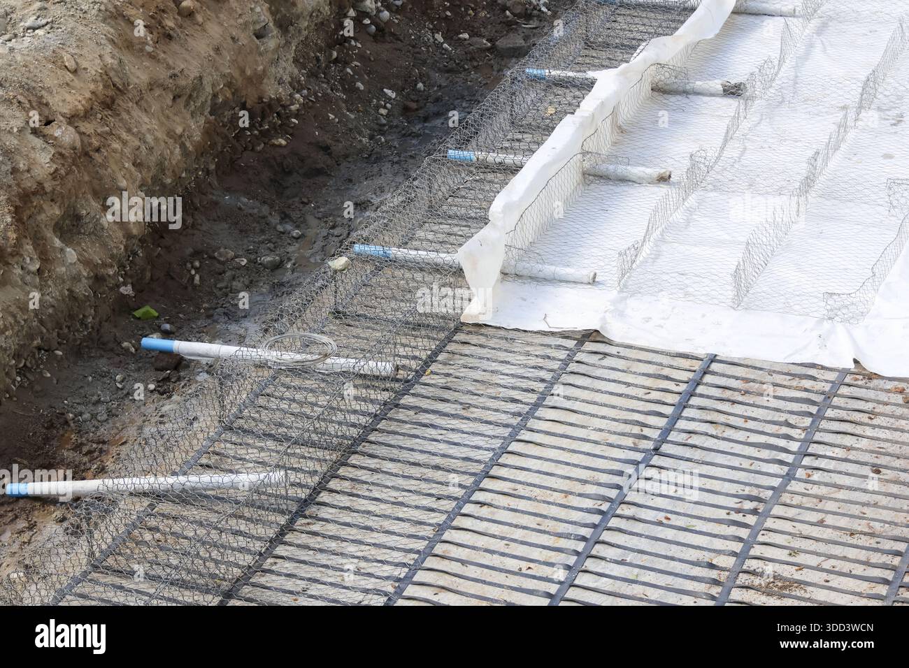 Reinforcing trench mesh hi-res stock photography and images - Alamy