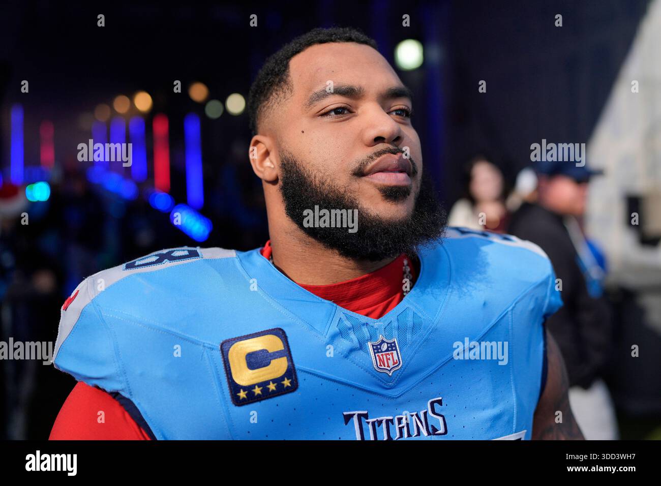 Tennessee Titans defensive tackle Jeffery Simmons before an NFL ...