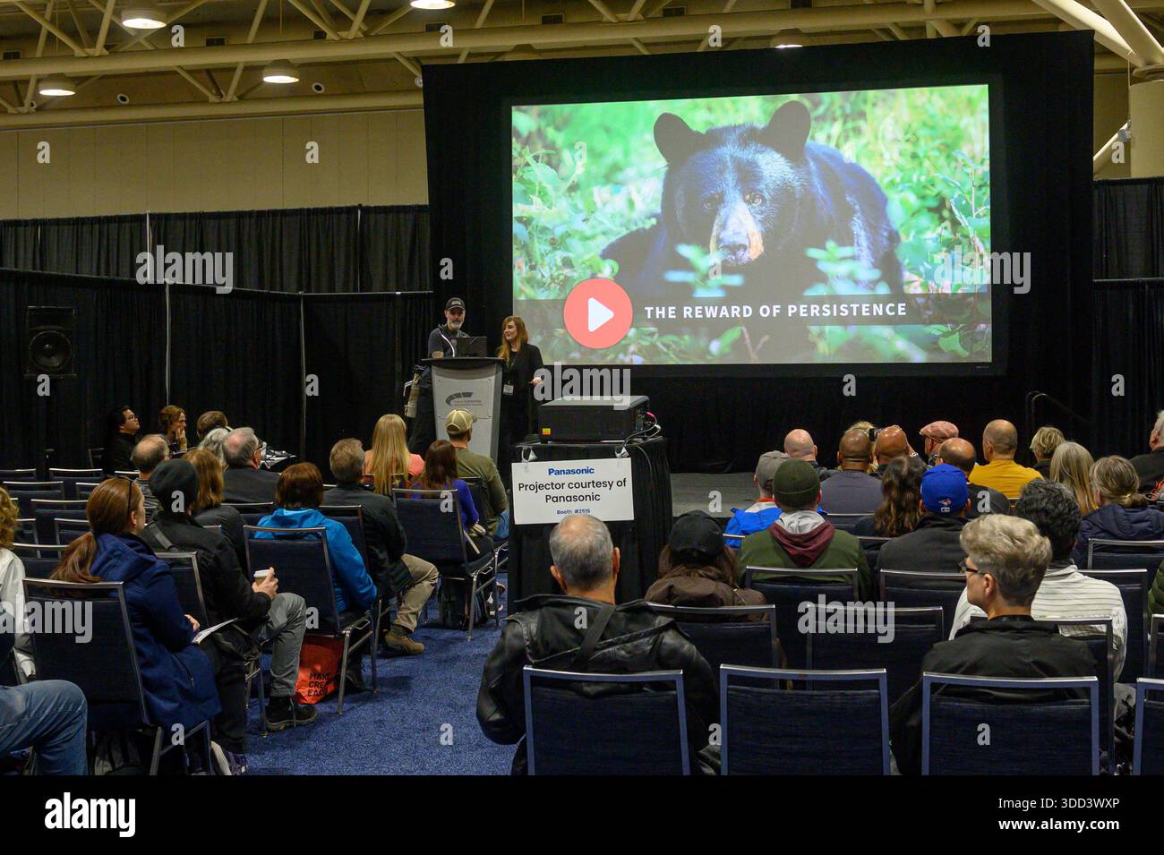 Attendees watching hi-res stock photography and images - Alamy