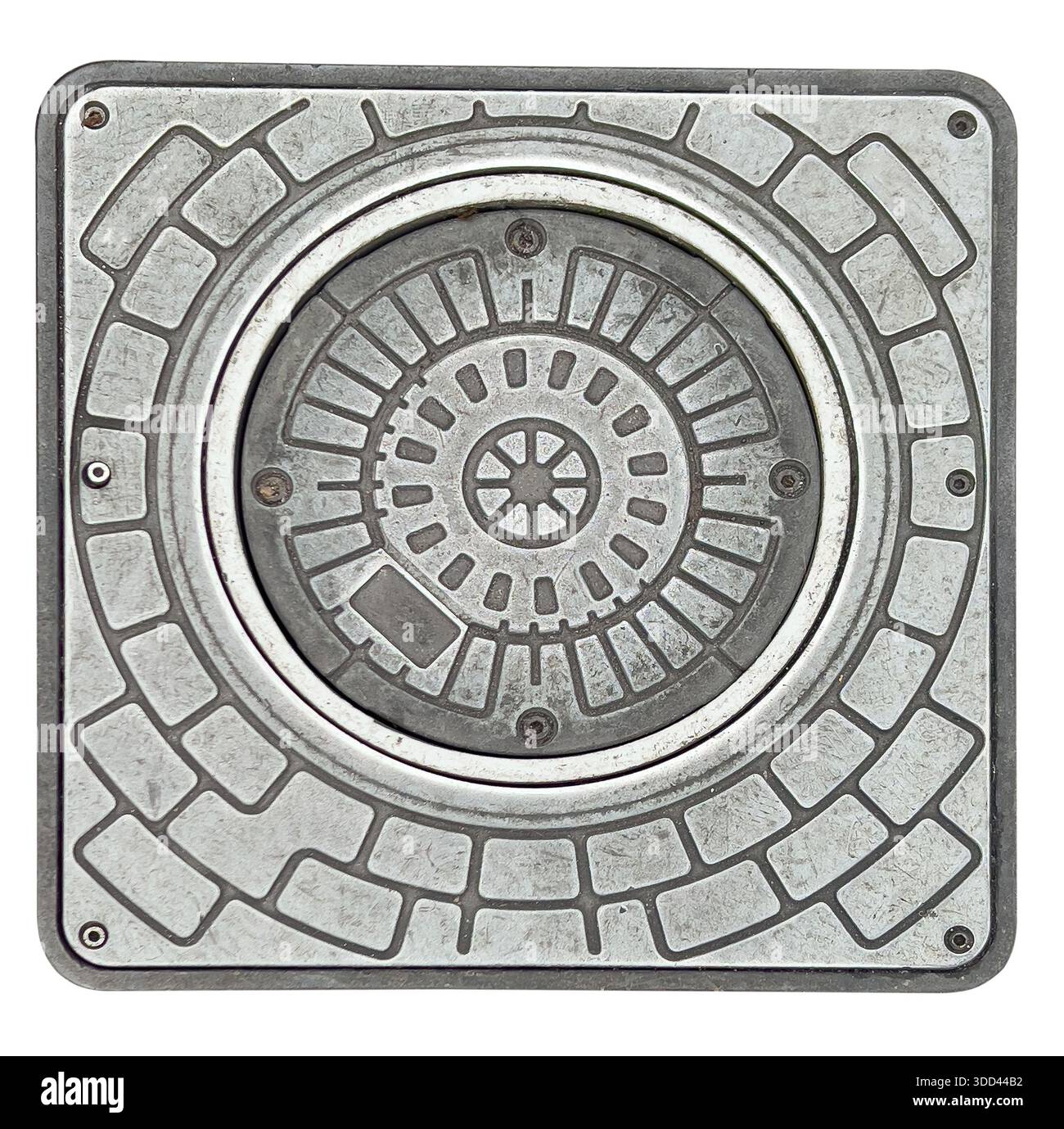 Pavement utility cover Cut Out Stock Images & Pictures - Alamy