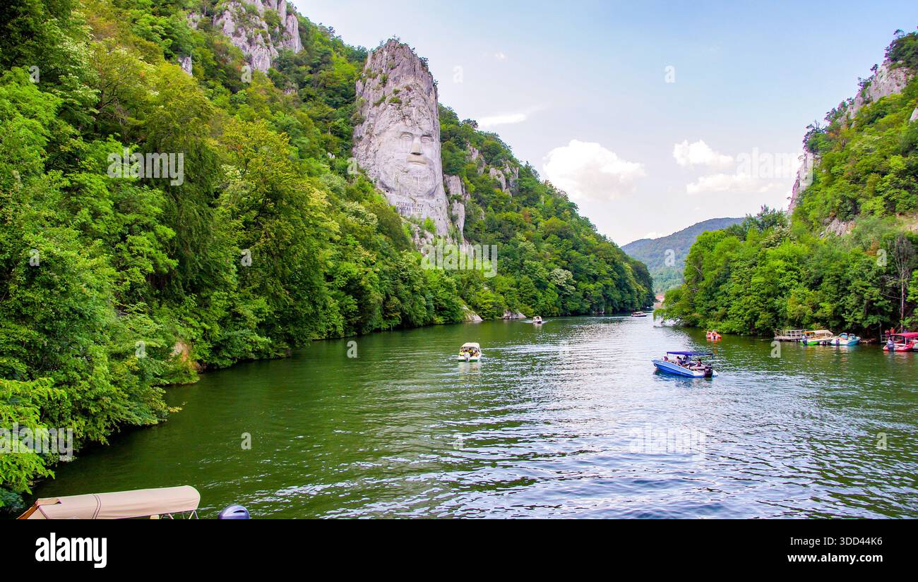 The face of the Dacian king Decebal is the tallest stone sculpture in ...