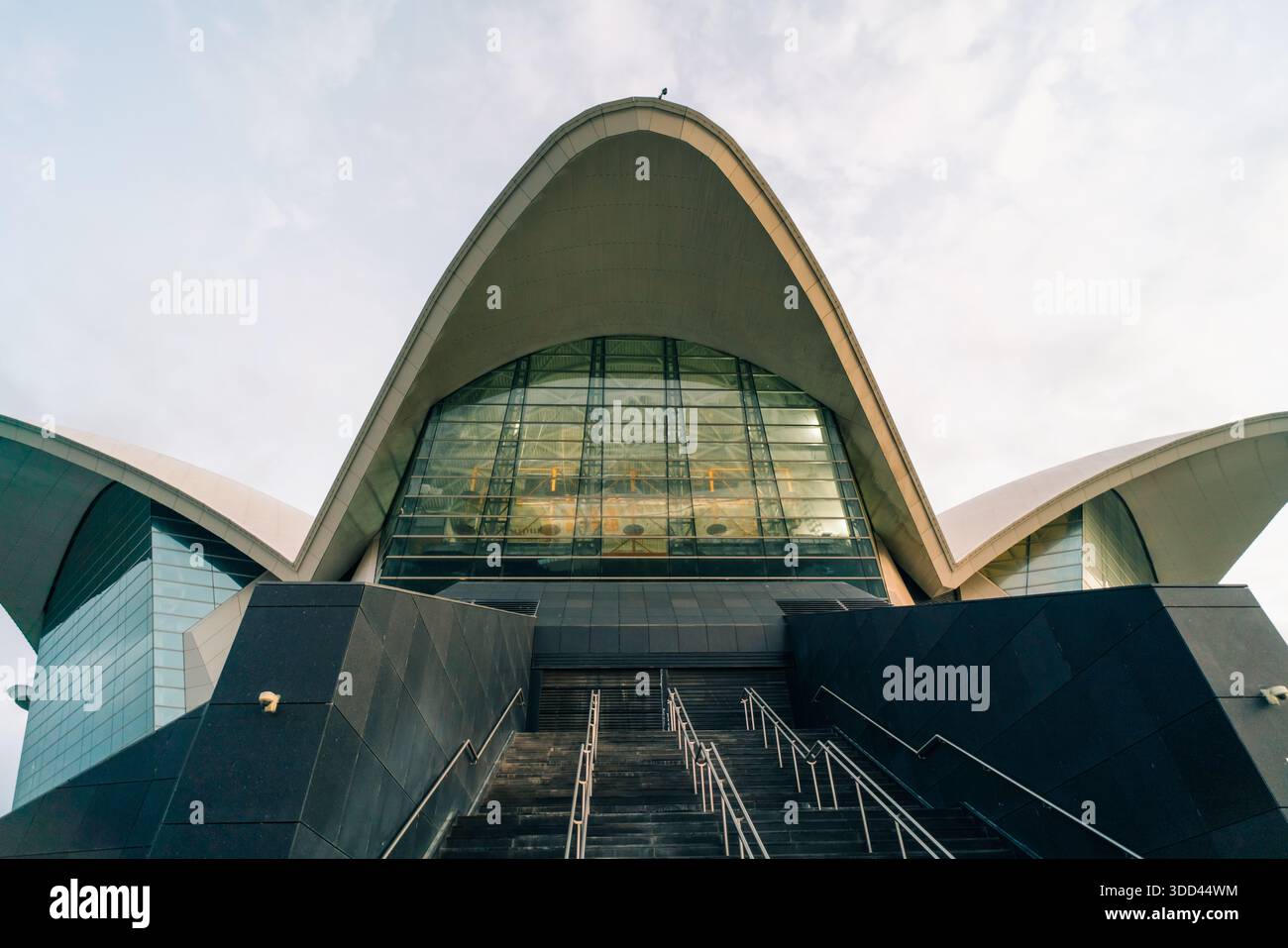 Baku, Azerbaijan - dec 1 2025 Modern Deniz Mall building on the Caspian ...