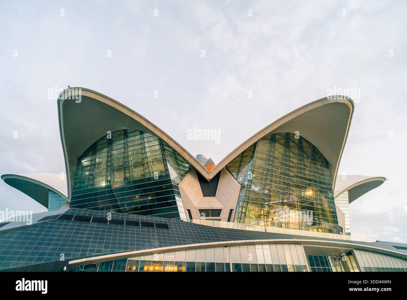 Baku, Azerbaijan - dec 1 2025 Modern Deniz Mall building on the Caspian ...