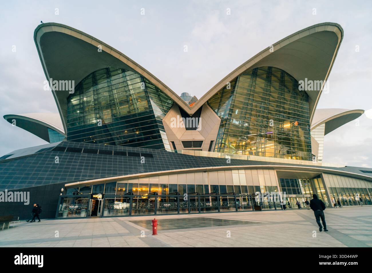 Baku, Azerbaijan - dec 1 2025 Modern Deniz Mall building on the Caspian ...