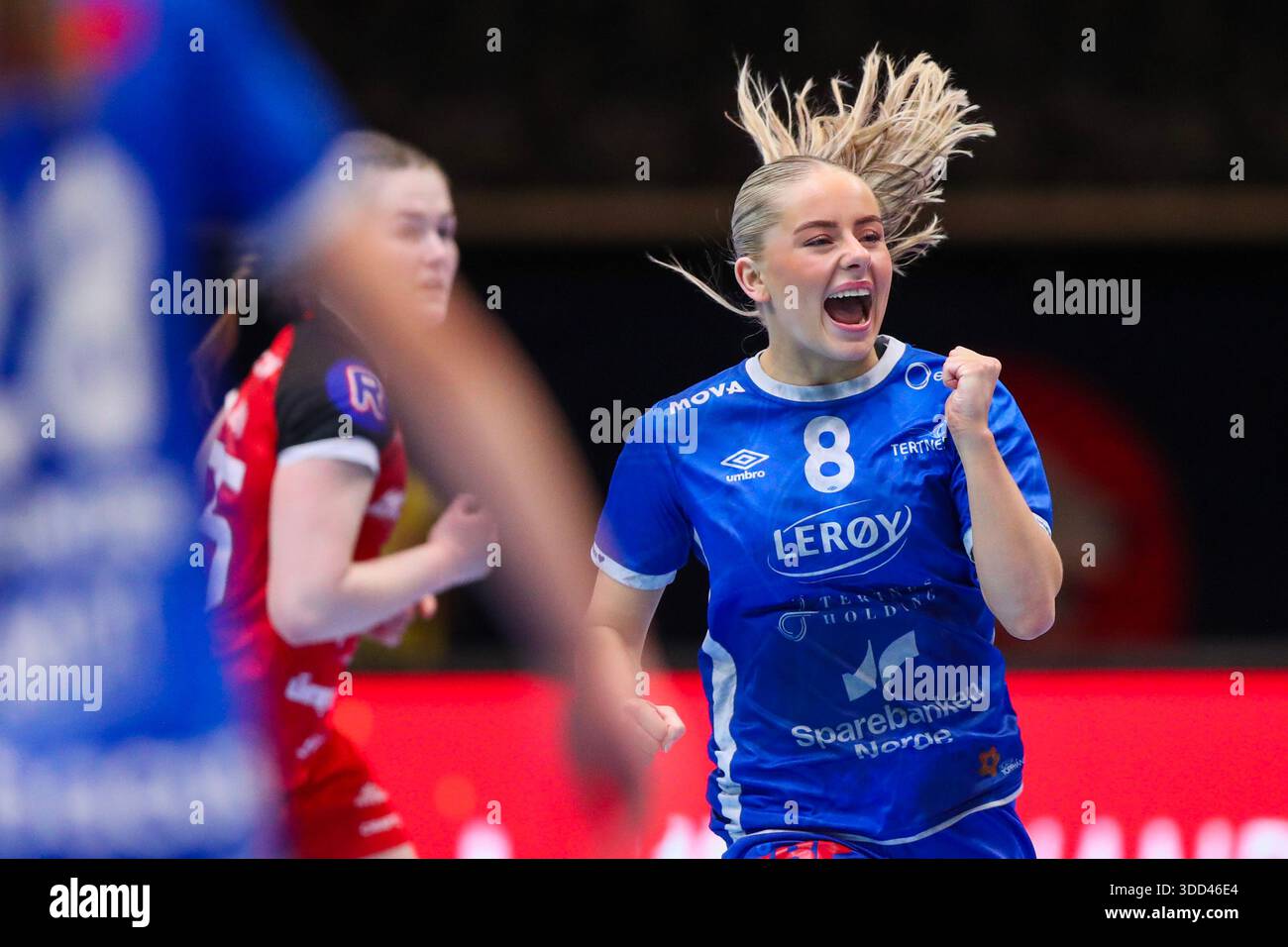 Fornebu 20251228. Tertnes player Stella Waagan Kruse scores during the ...