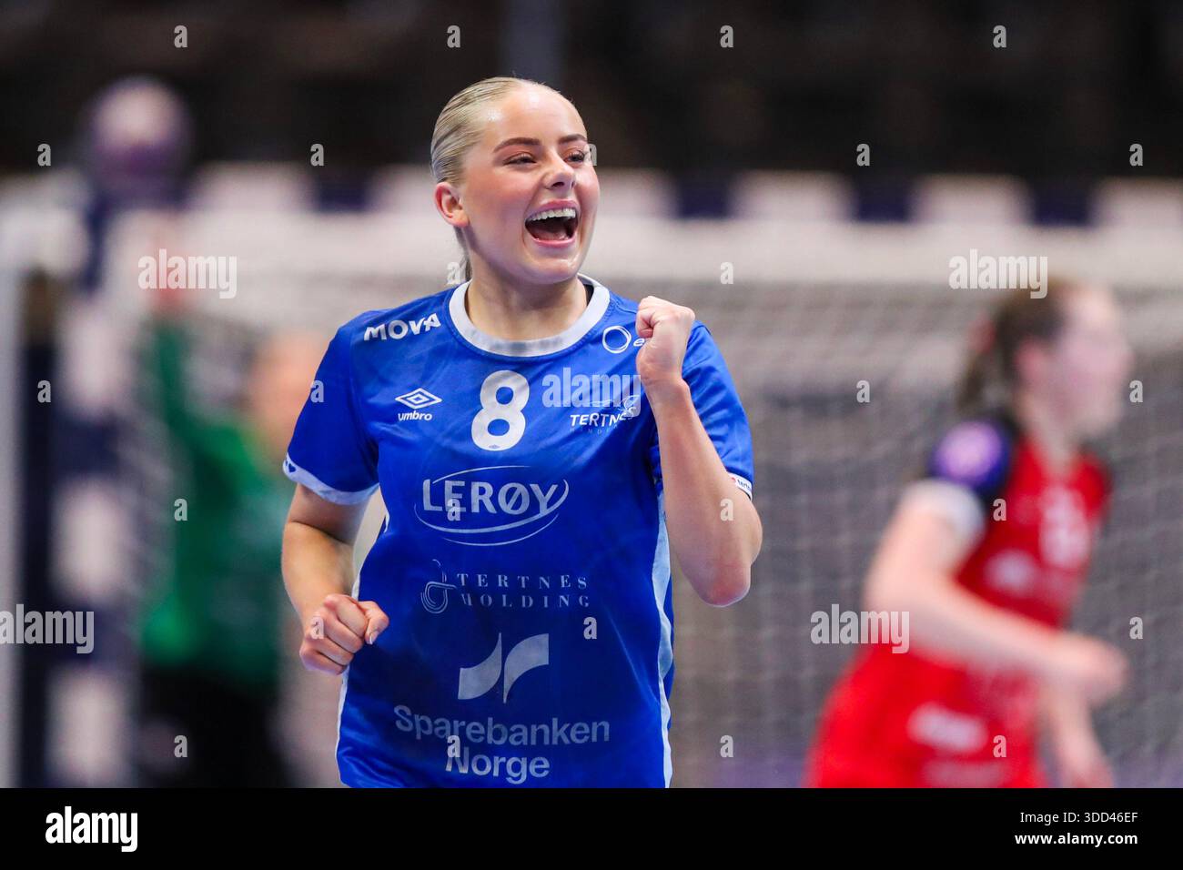 Fornebu 20251228. Tertnes player Stella Waagan Kruse scores during the ...