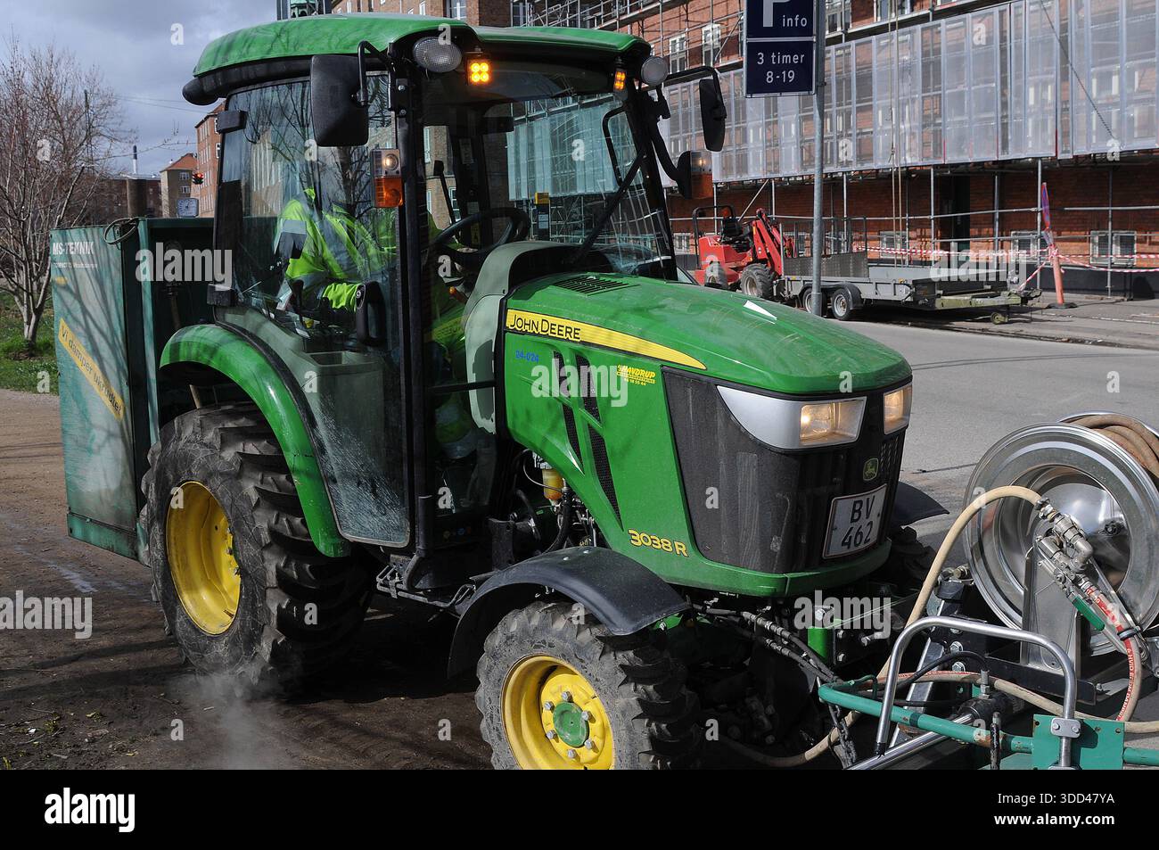 Copenhagen /Denmark./ 26.March 2019/ Made in america Jhn deere tractor ...
