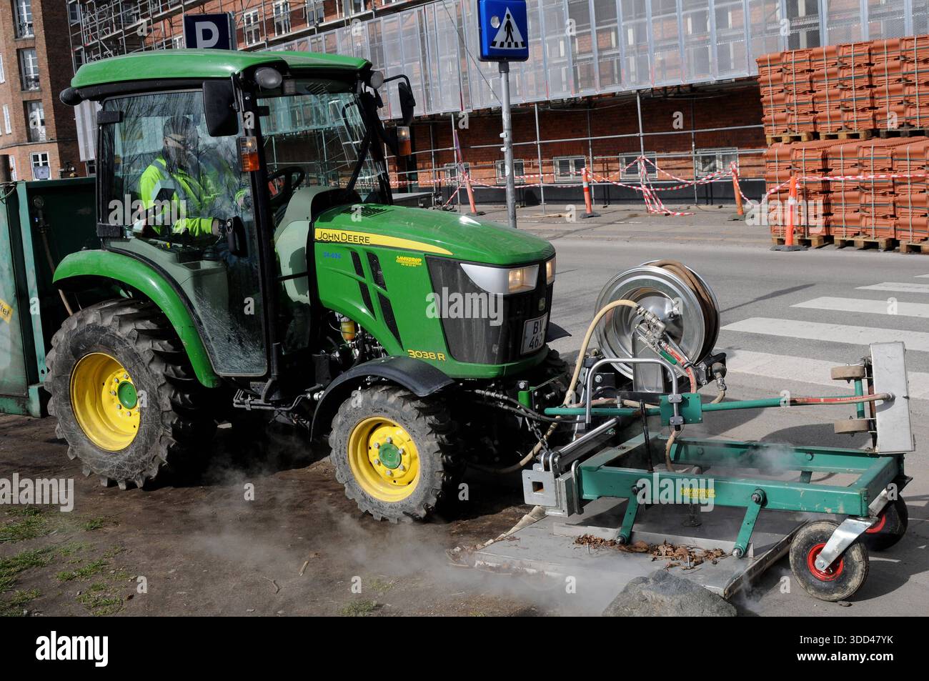 Copenhagen /Denmark./ 26.March 2019/ Made in america Jhn deere tractor ...