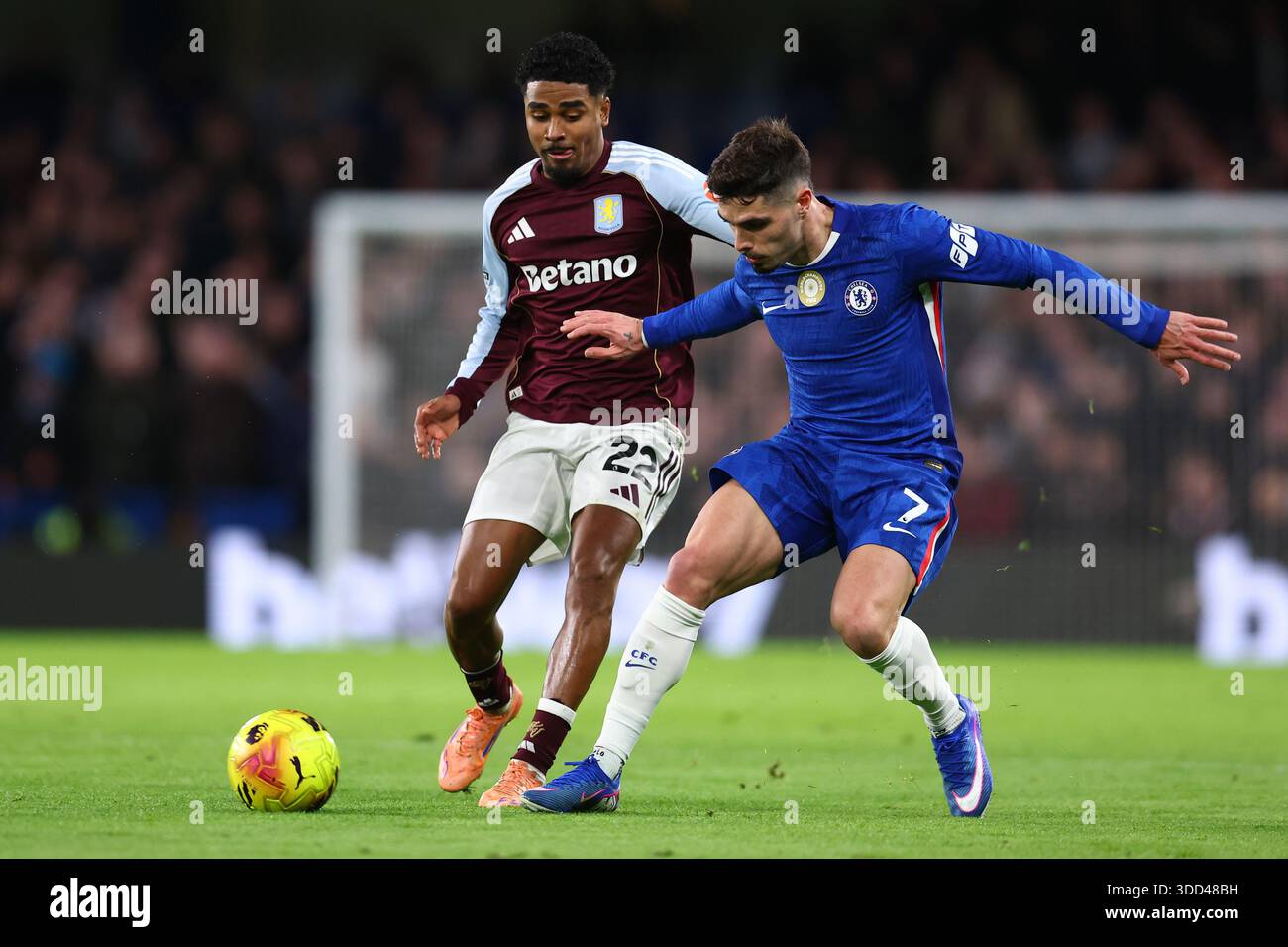 London, England, 27th December 2025. Ian Maatsen of Aston Villa and ...
