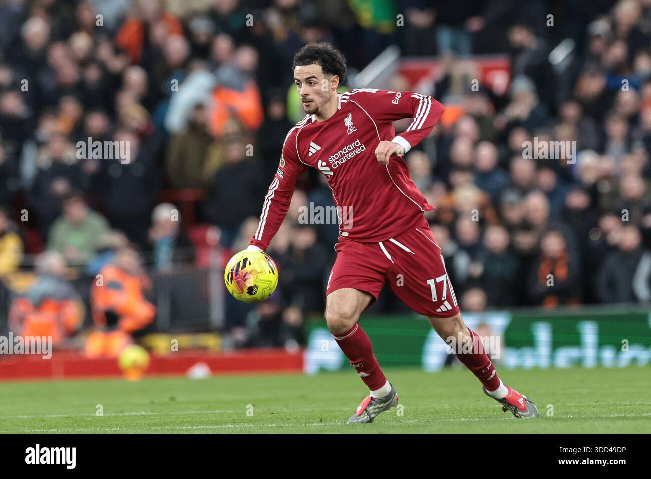 Curtis Jones of Liverpool in action during the Premier League match ...