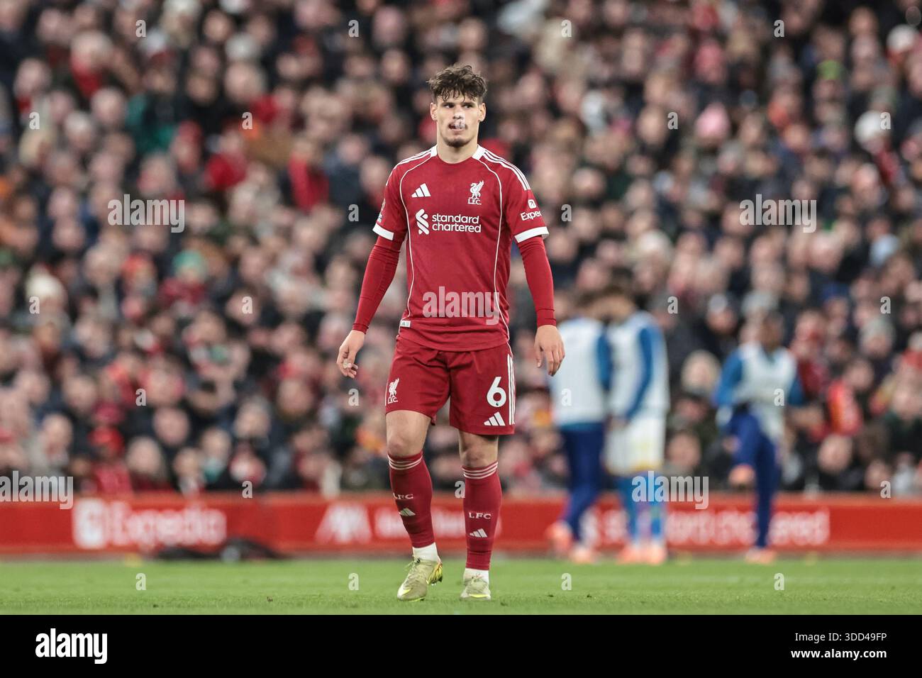 Milos Kerkez of Liverpool during the Premier League match Liverpool vs ...