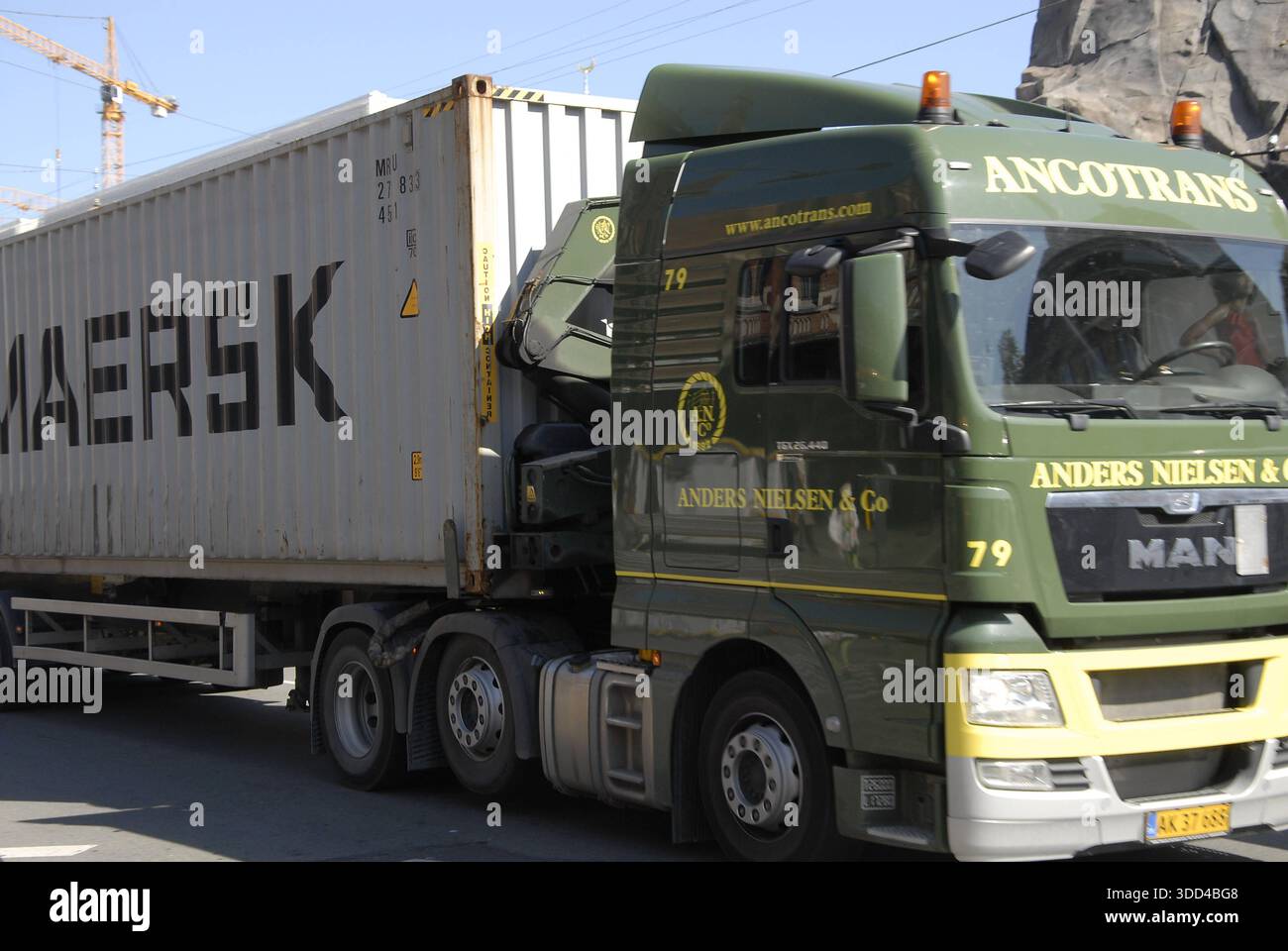 Copenhagen/Denmark/ 17 July 2015 Danish shipping line Maersk container ...