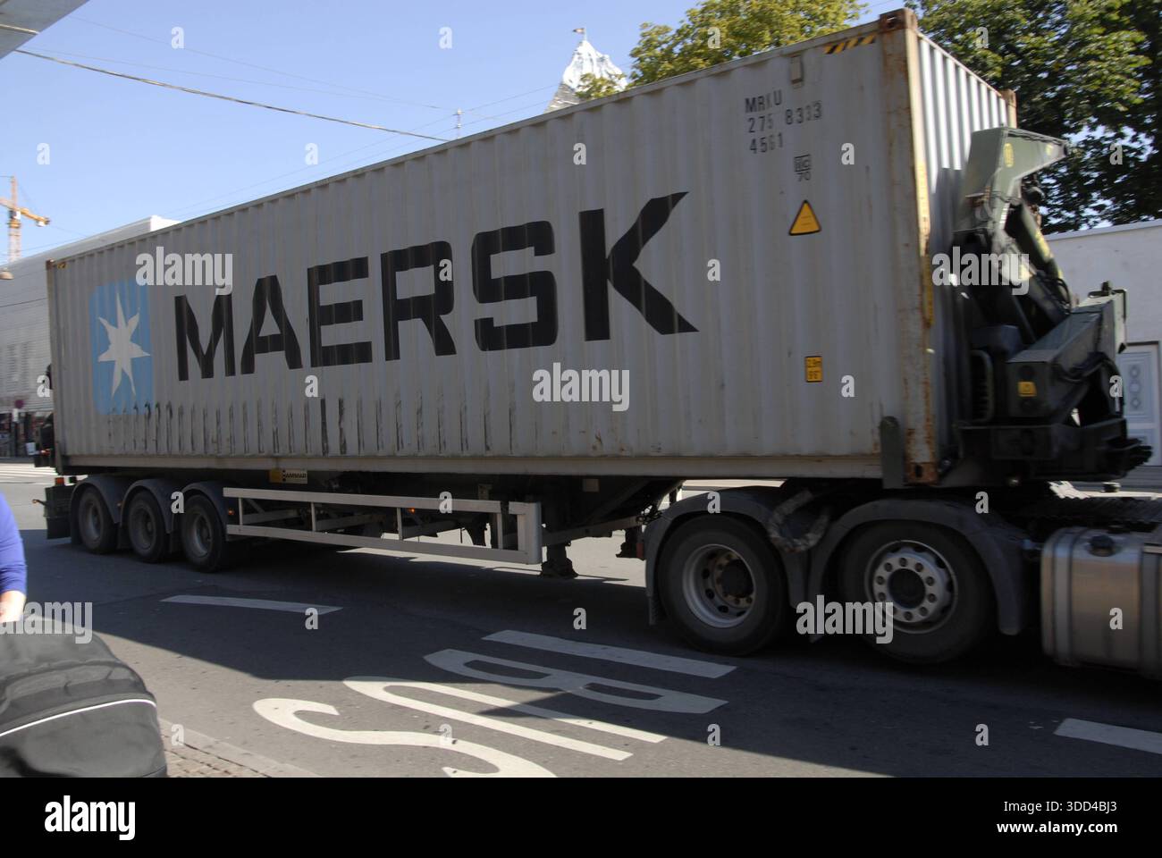 Copenhagen/Denmark/ 17 July 2015 Danish shipping line Maersk container ...
