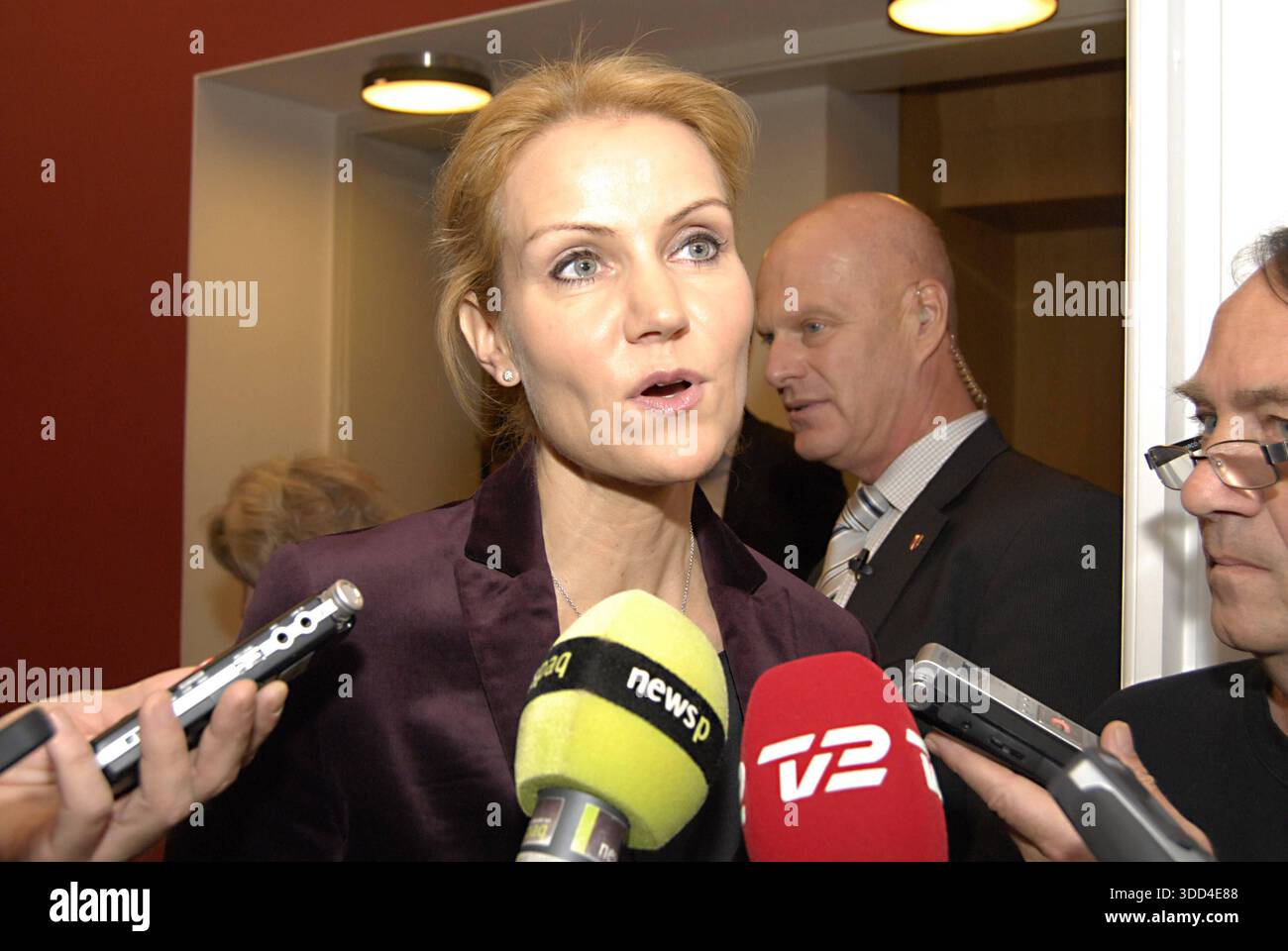 DENMARK / COPENHAGEN MS.Helle Thonring-Schmdit leader social democrat ...