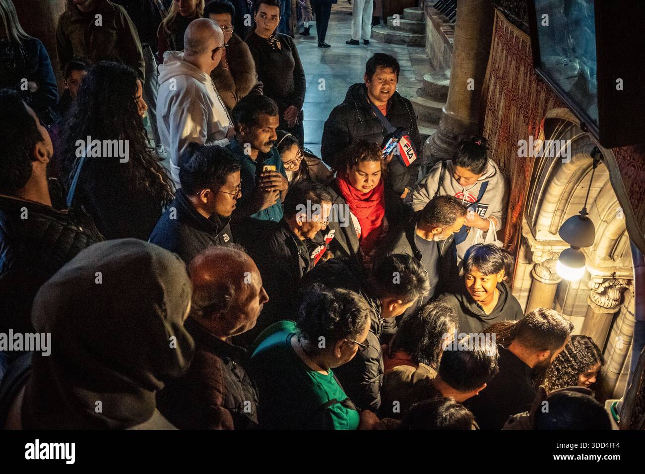 Bethlehem, West Bank, December 25, 2025 A long line of pilgrims and ...