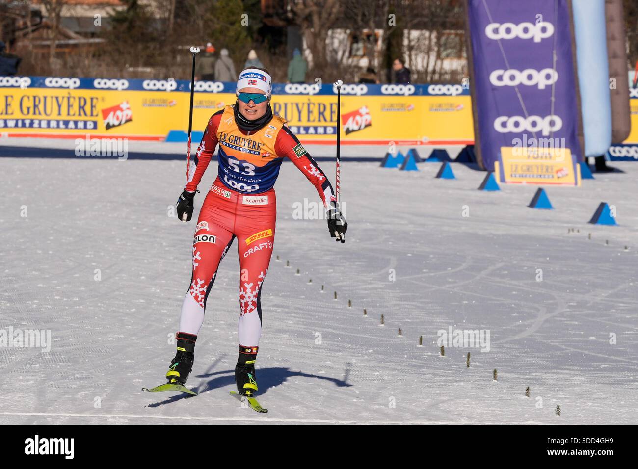 Oslo 20251228. Julie Bjervig Drivenes during the sprint prologue in ...