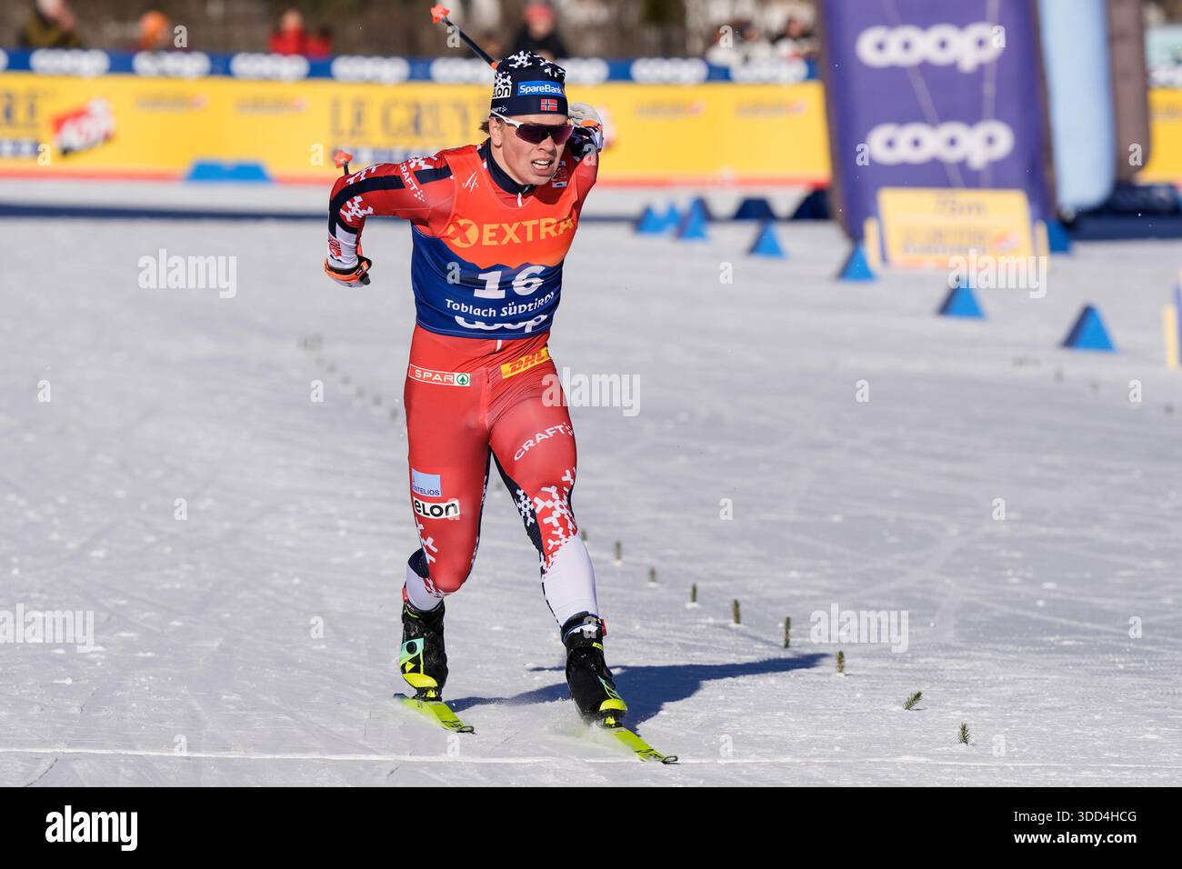 Oslo 20251228. Lars Heggen during the sprint prologue in Toblach. Photo ...