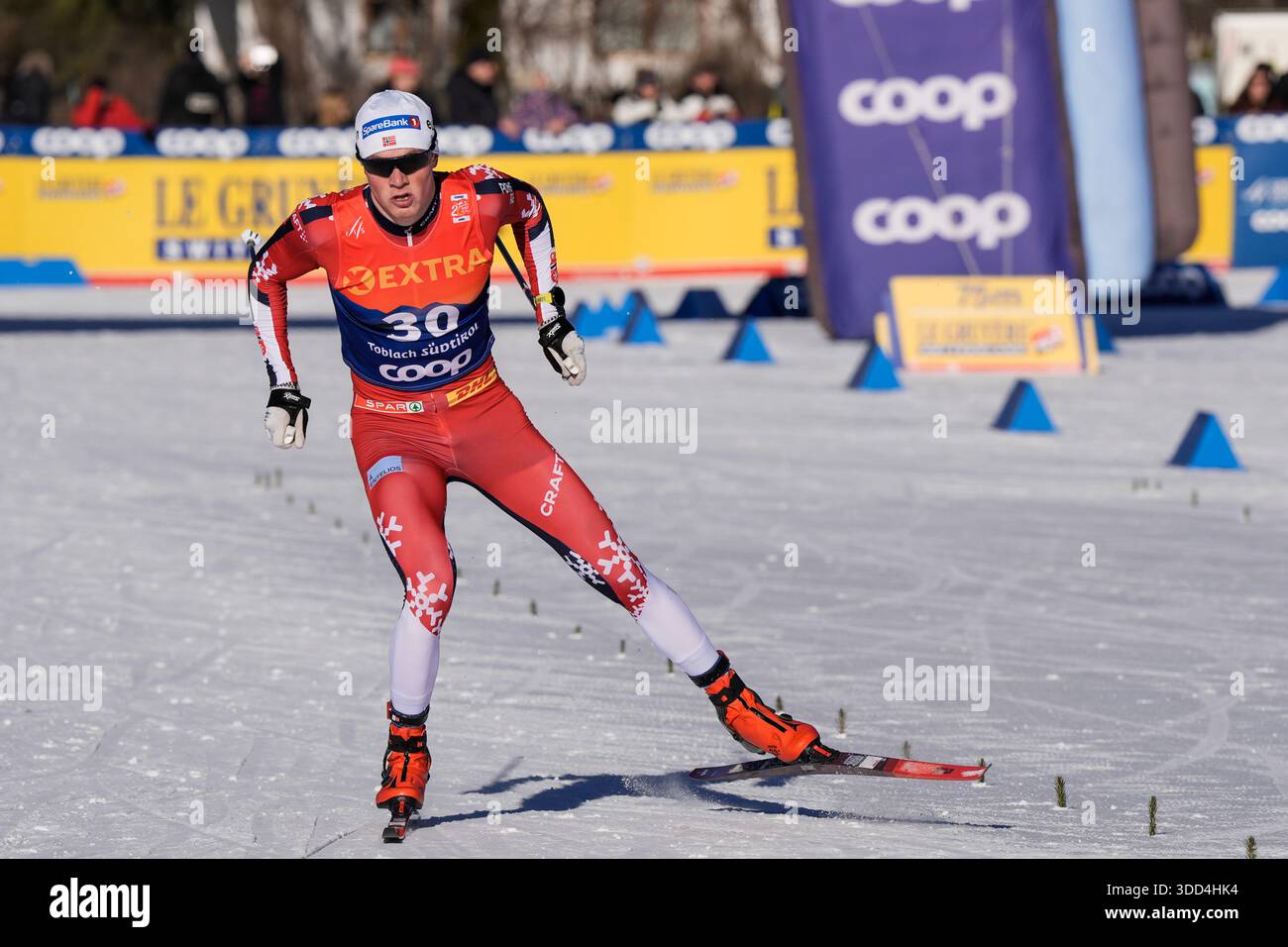 Oslo 20251228. Oscar Vike during the sprint prologue in Toblach. Photo ...