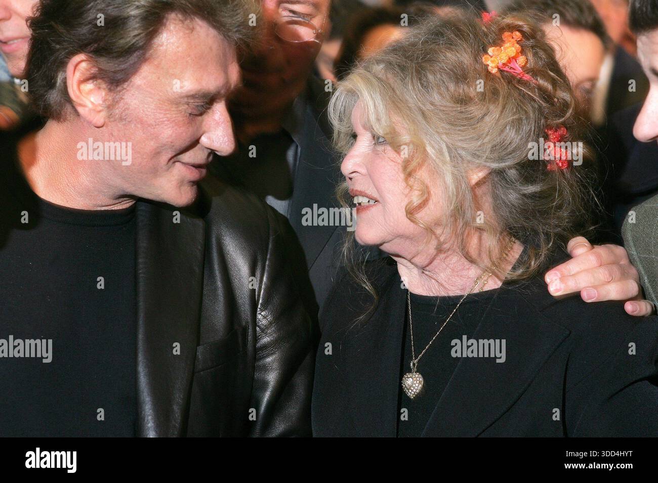 Legendary French actress Brigitte Bardot and French singer Johnny ...