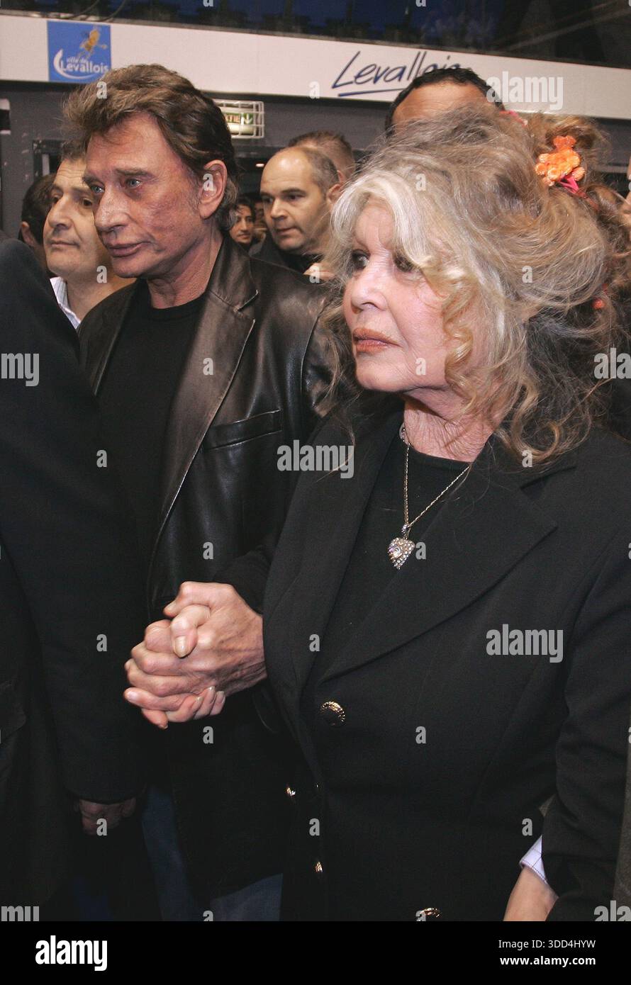 Legendary French actress Brigitte Bardot and French singer Johnny ...