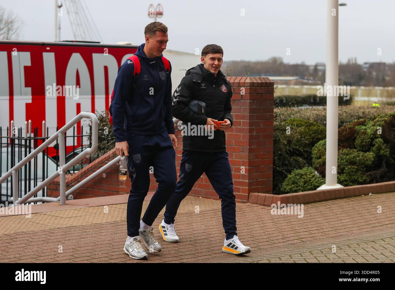 Chris Rigg Of Sunderland Arrives during the Sunderland v Leeds United ...