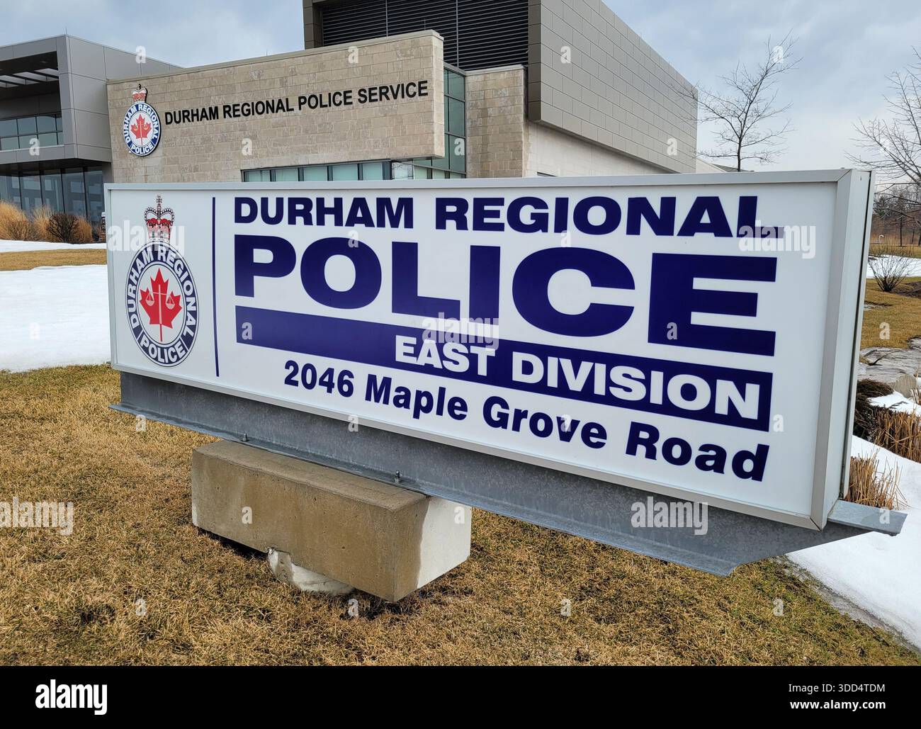 The Durham Regional Police East Division building is shown in ...