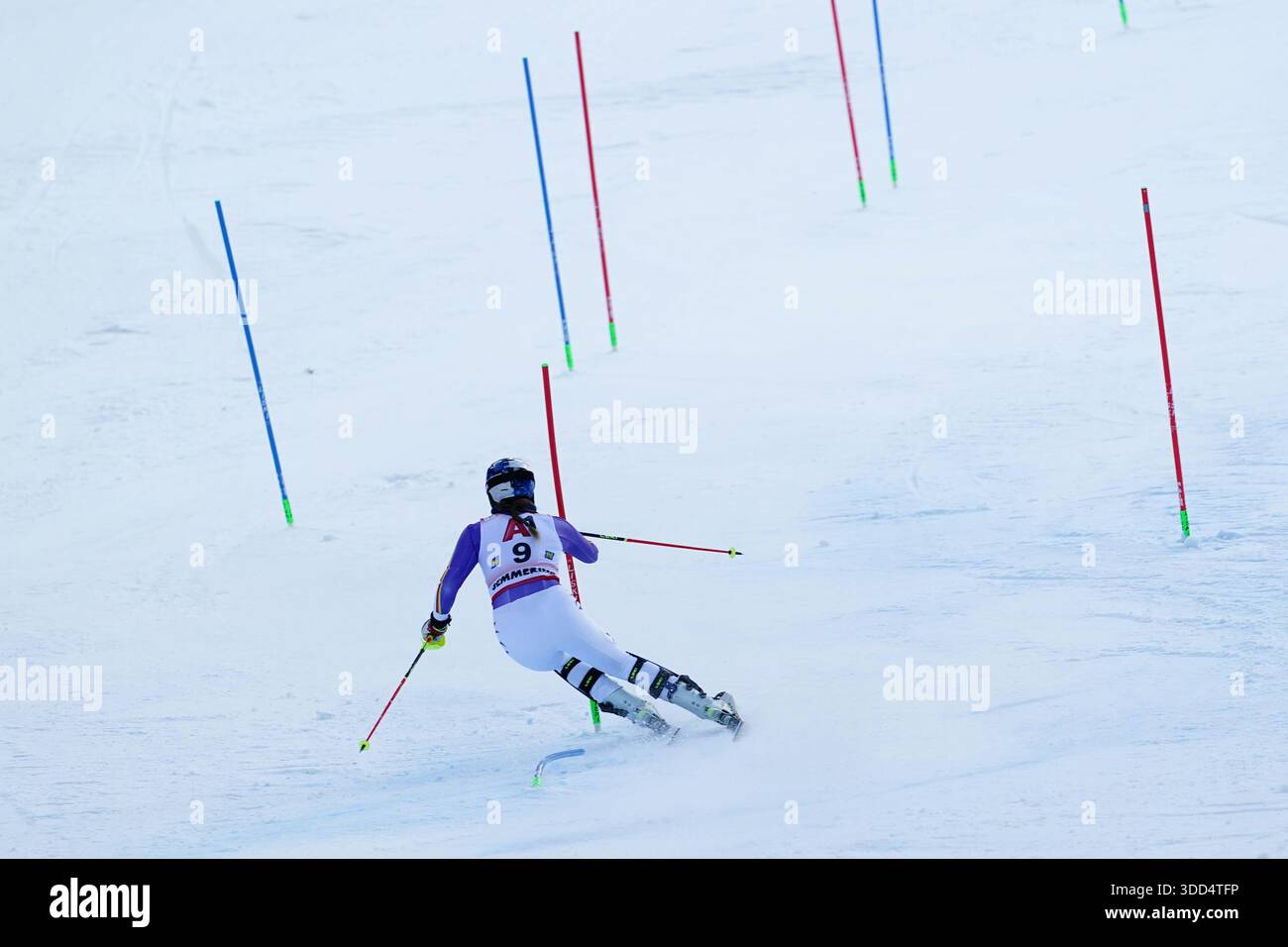Germany's Emma Aicher speeds down the course during an alpine ski ...