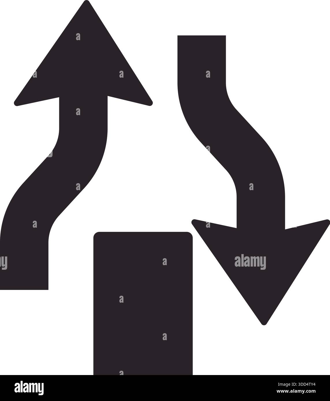 Pictogram icon of traffic sign that informs drivers they are entering a ...