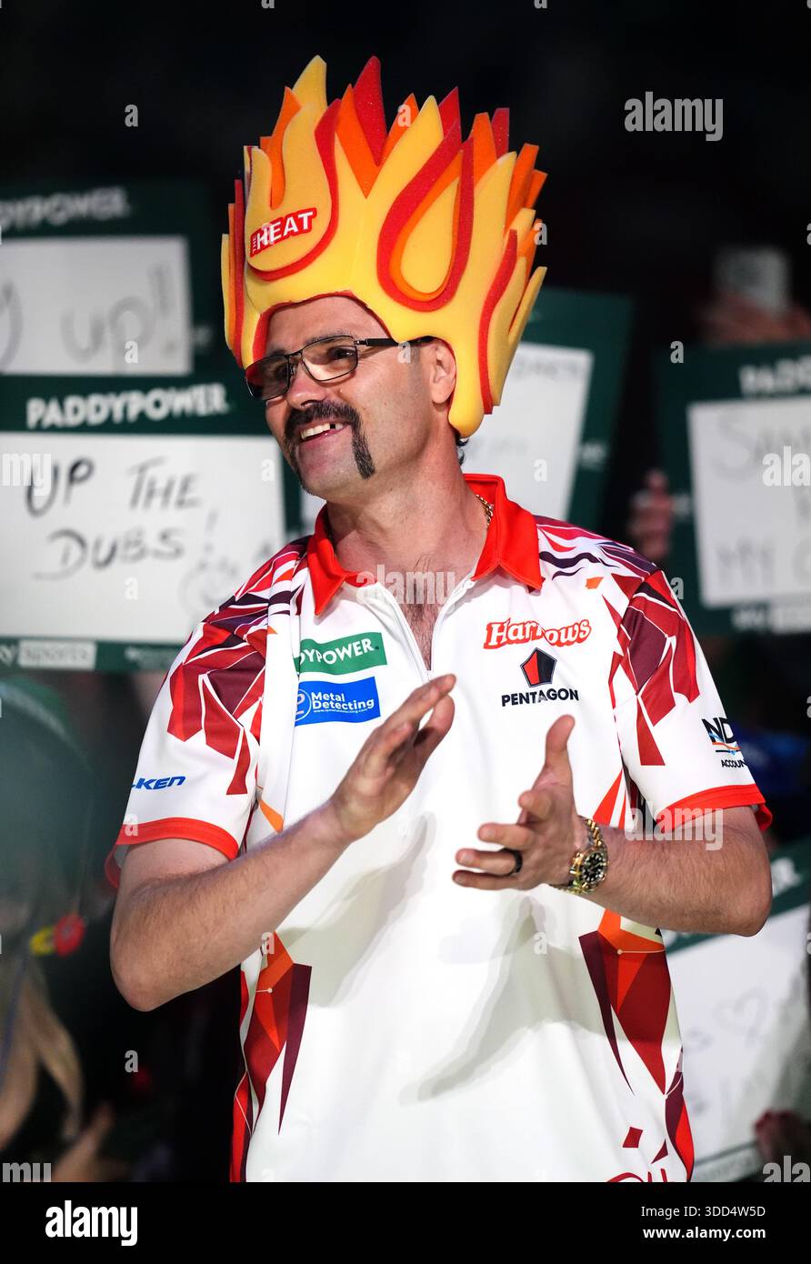 Australia's Damon Heta ahead of his match against England's Rob Cross ...