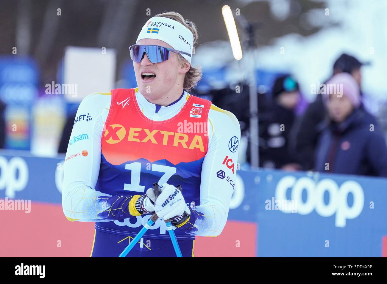 Toblach, Italy 20251228. Sweden's Edvin Anger during the sprint finals ...