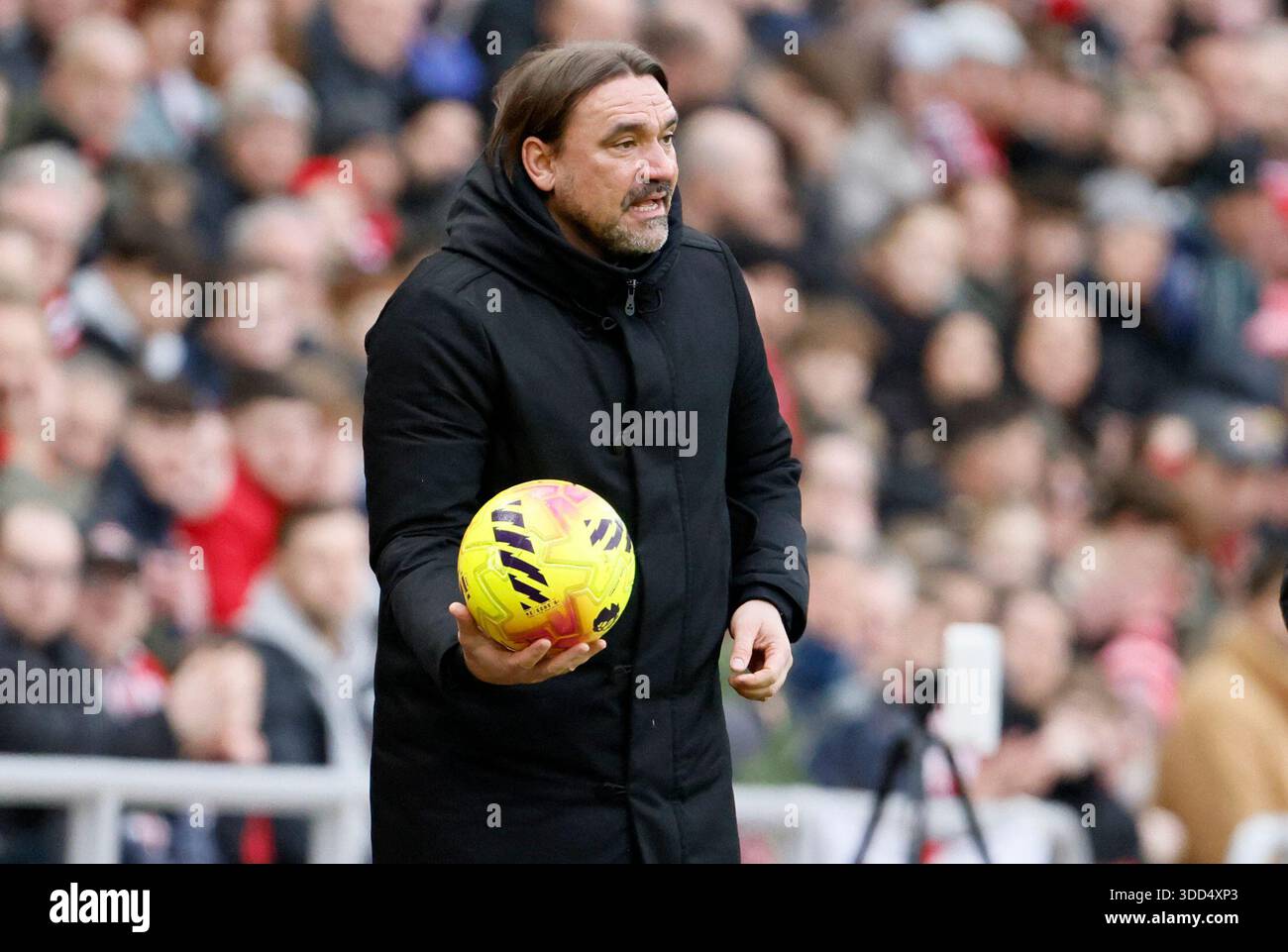 Leeds United manager Daniel Farke during the Premier League match at ...