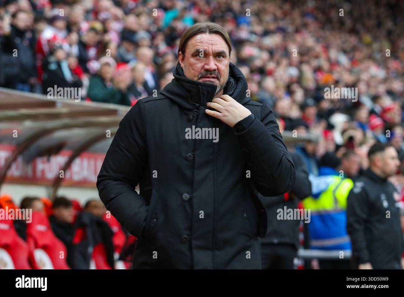 Daniel Farke Manager Of Leeds United during the Sunderland v Leeds ...