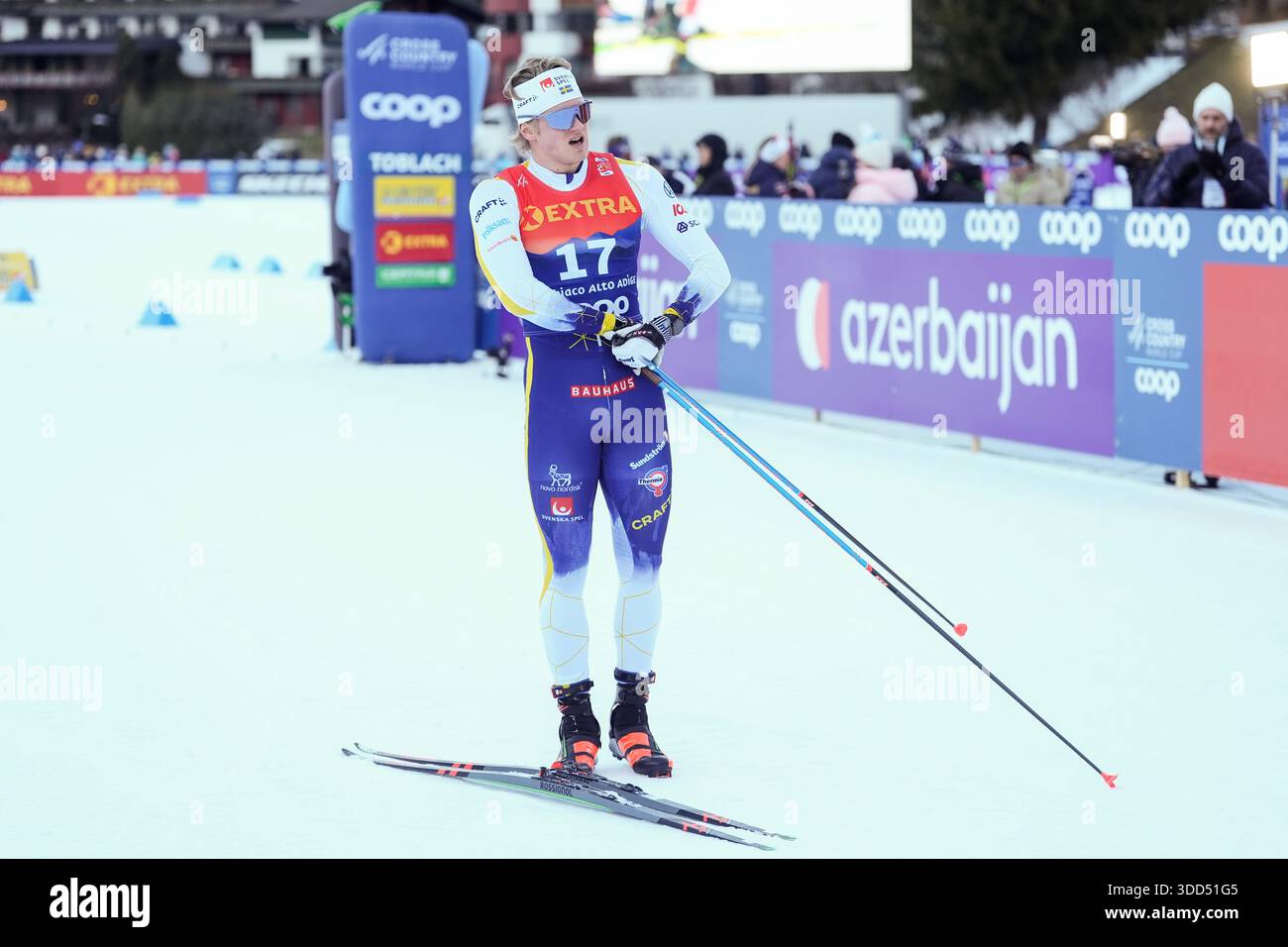 Toblach, Italy 20251228. Sweden's Edvin Anger during the sprint finals ...