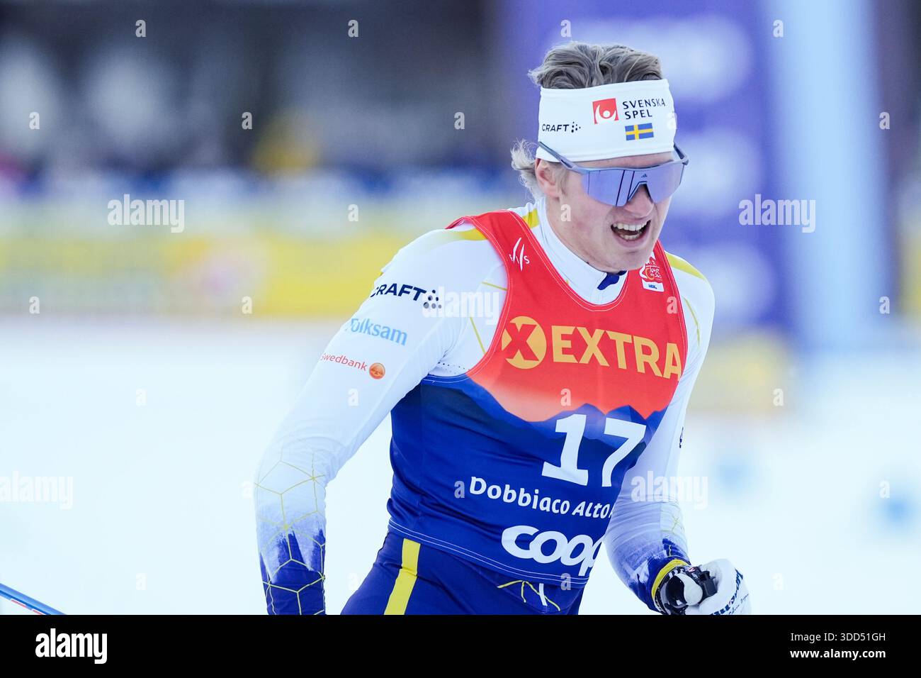 Toblach, Italy 20251228. Sweden's Edvin Anger during the sprint finals ...