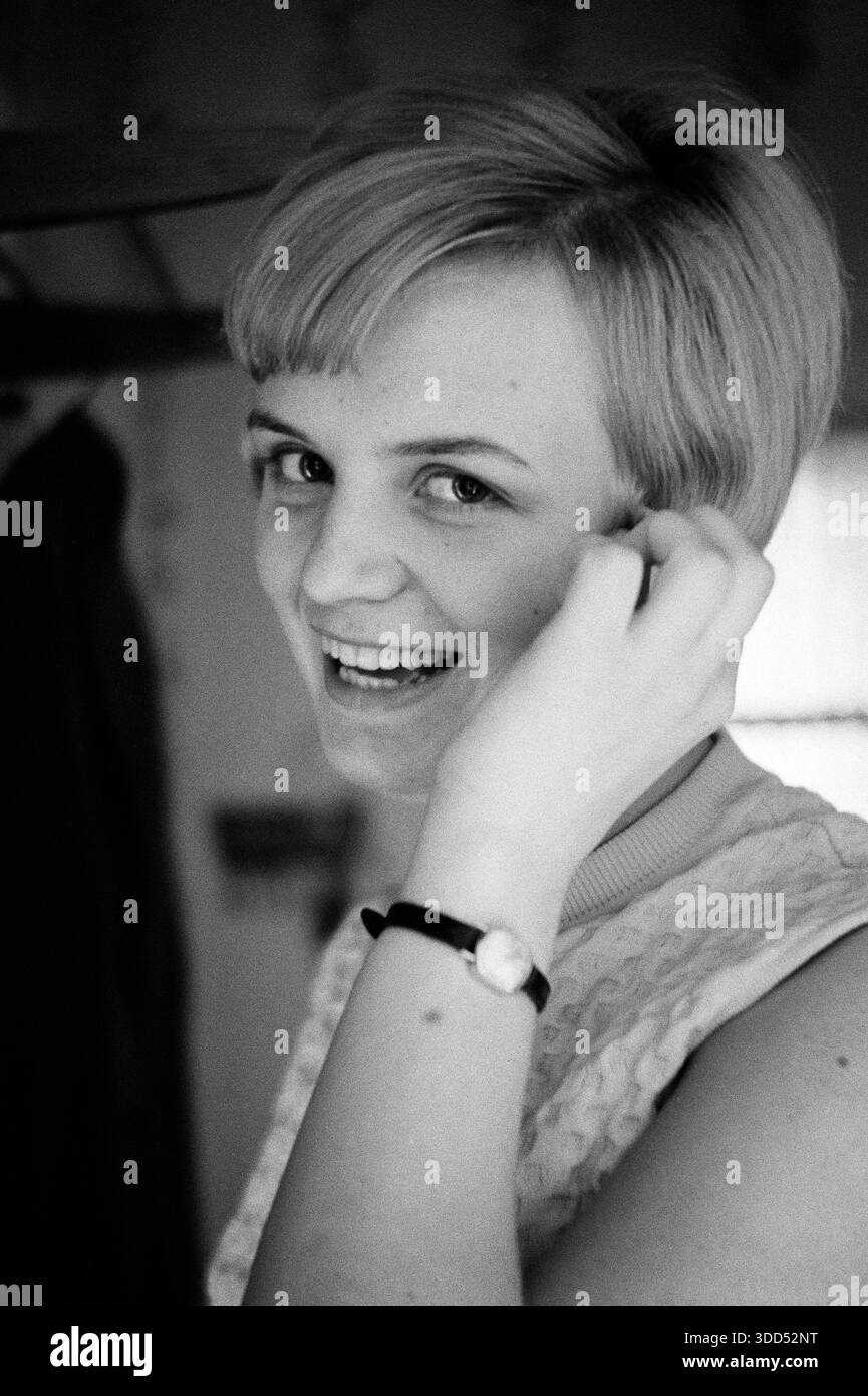 Close up cute beautifully Black and White Stock Photos & Images - Alamy