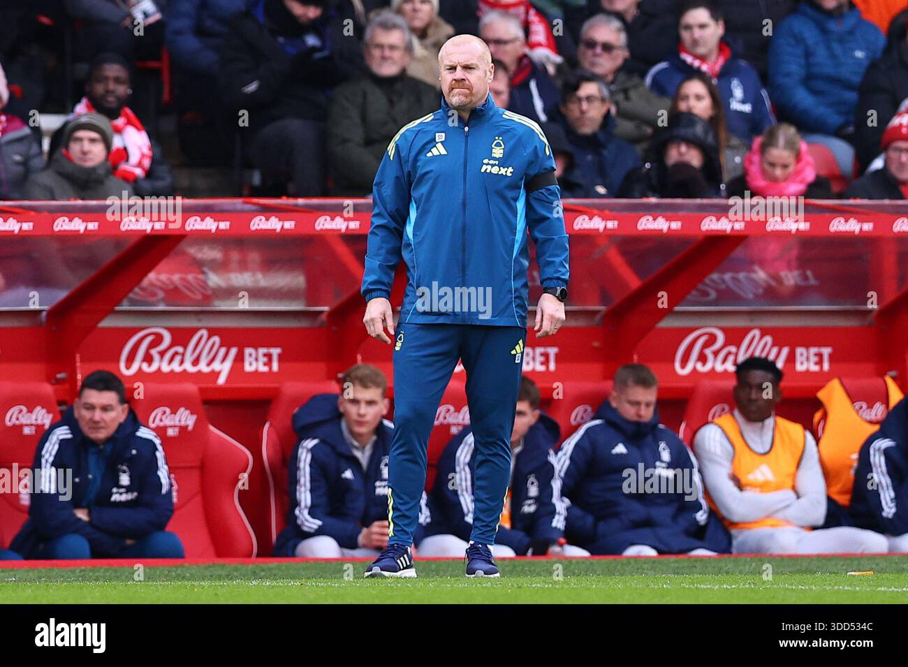 Nottingham Forest manager Sean Dyche during the Nottingham Forest v ...