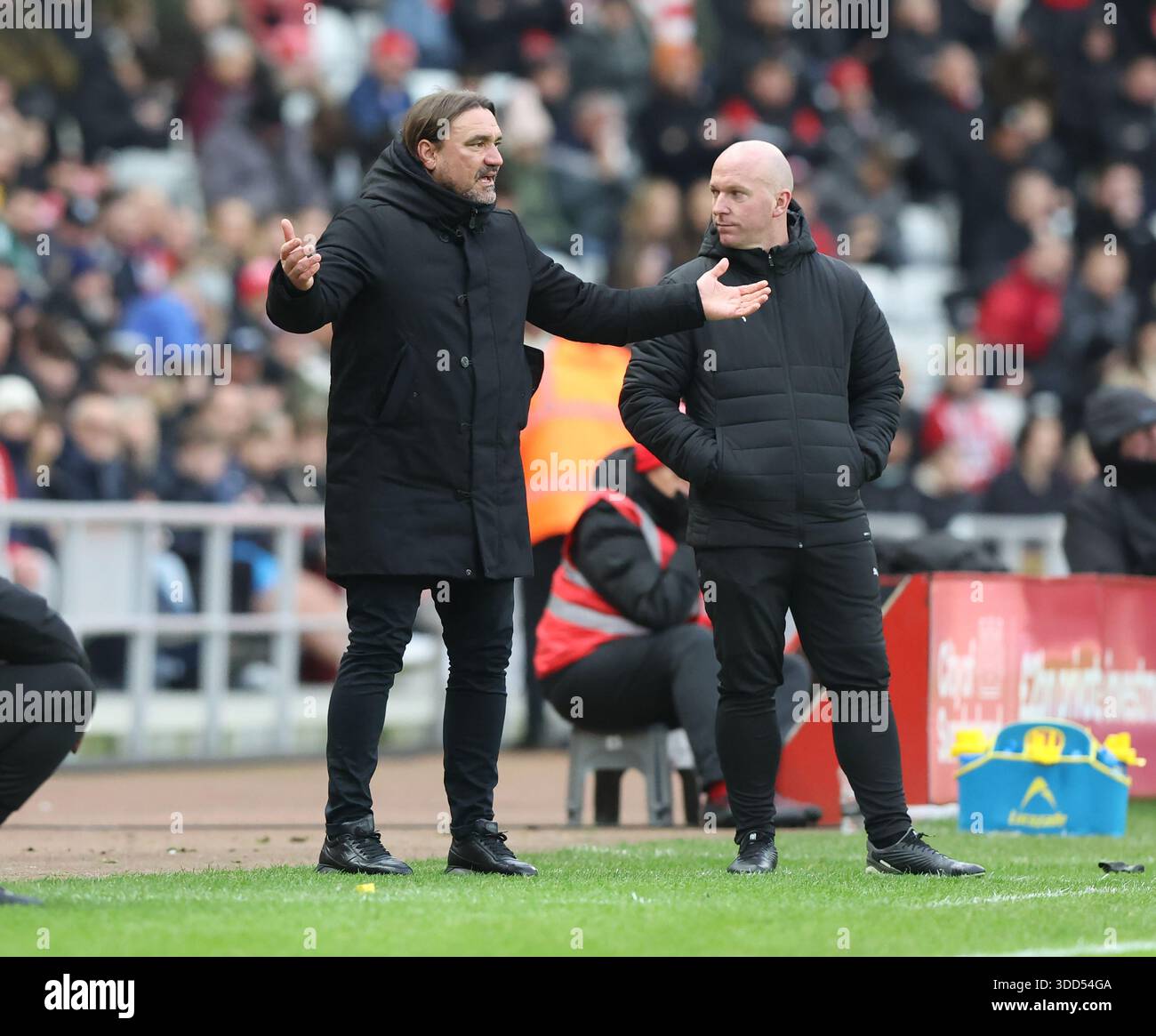 Sunderland, England, 28th December 2025. Daniel Farke manager of Leeds ...