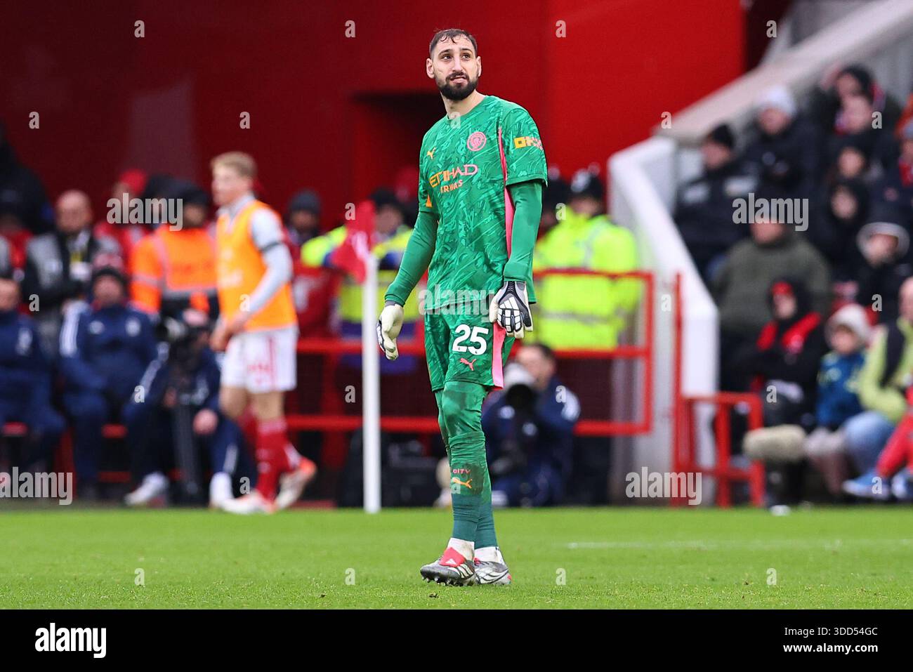 Gianluigi Donnarumma of Manchester City during the Nottingham Forest v ...