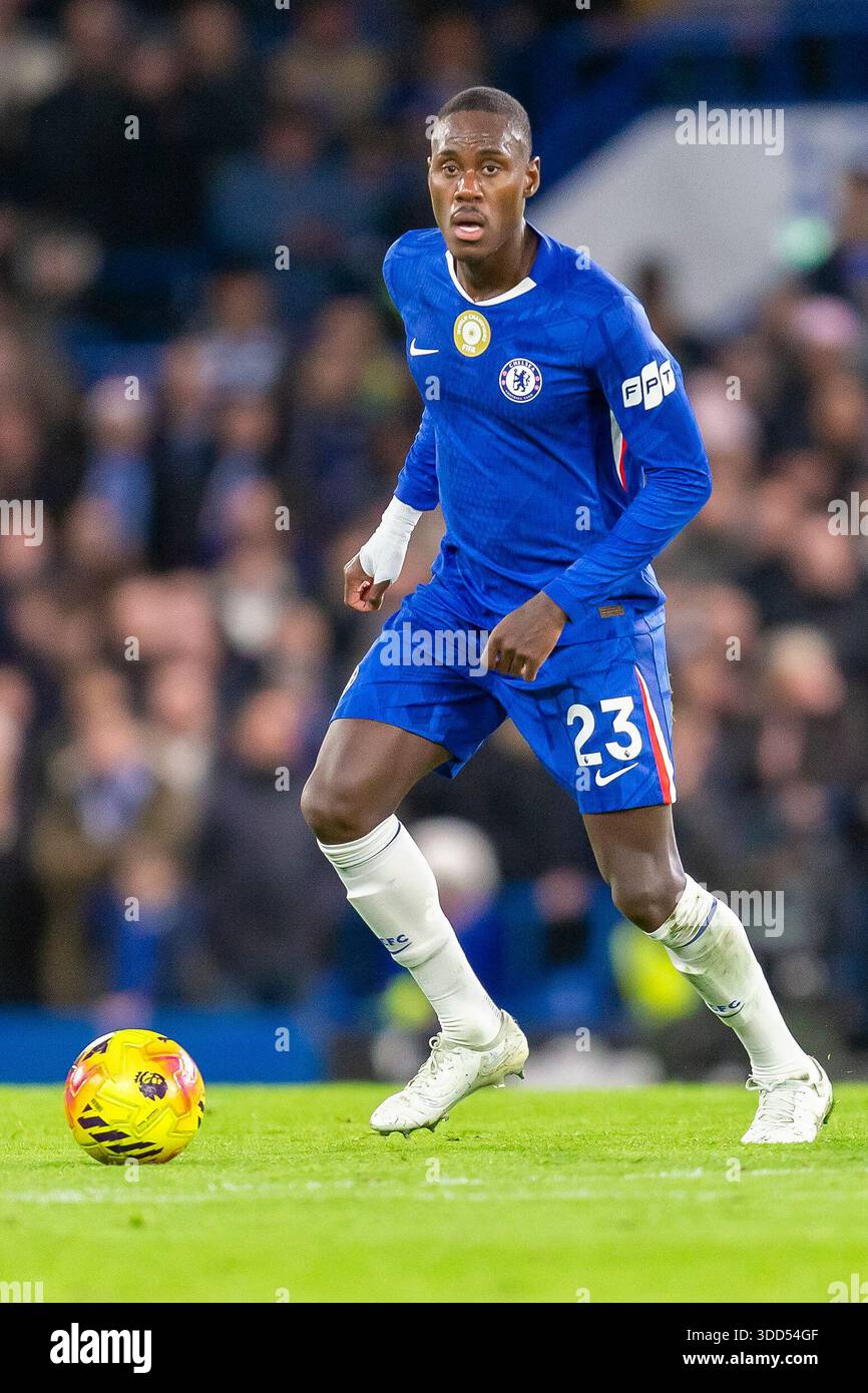 Trevoh Chalobah of Chelsea on the ball during the Premier League match ...