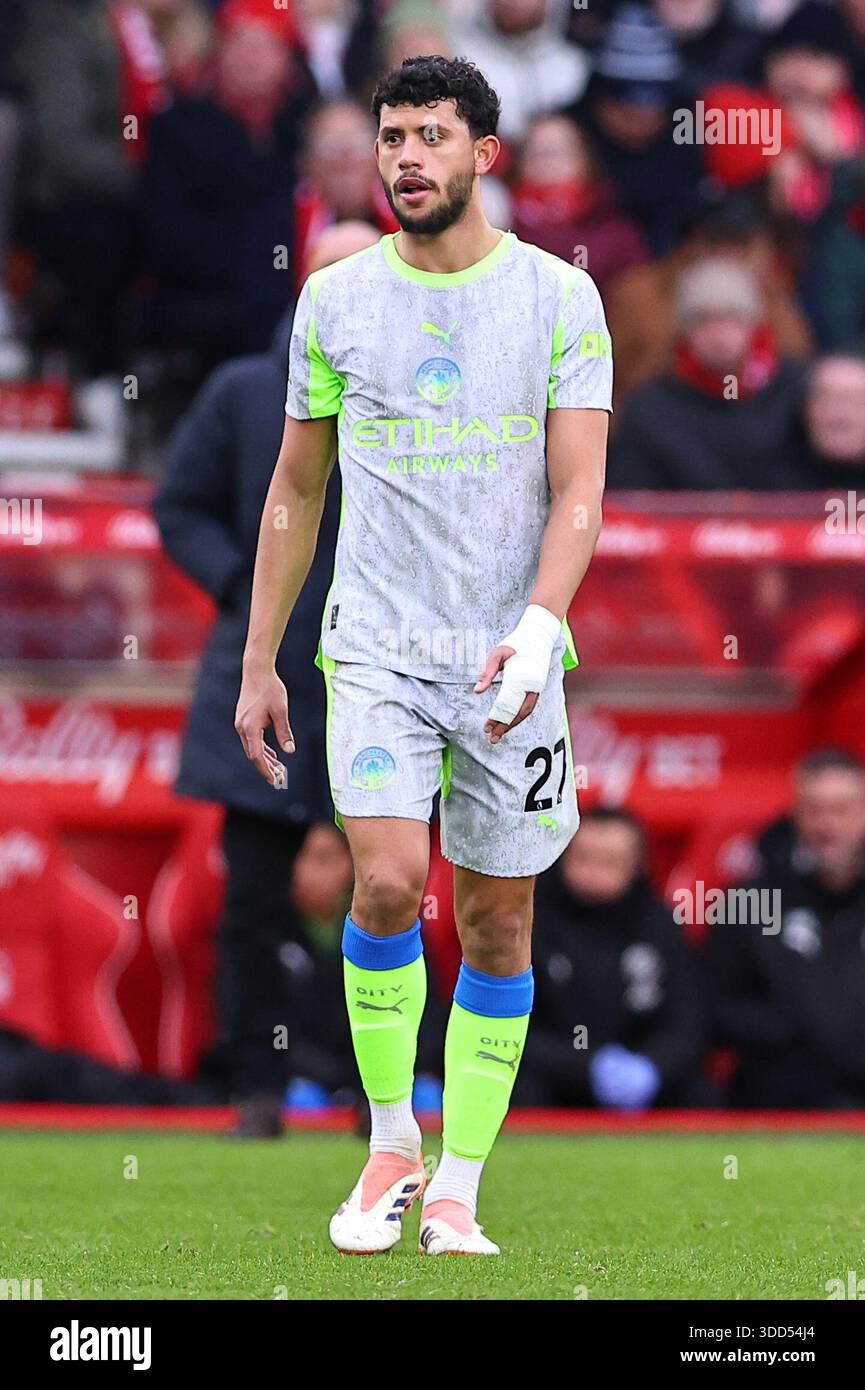 Matheus Nunes of Manchester City during the Nottingham Forest v ...