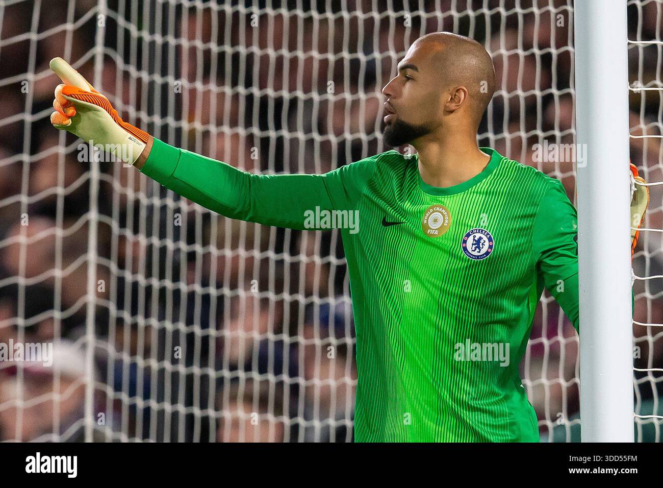 Robert Sánchez of Chelsea gives instructions during the Premier League ...