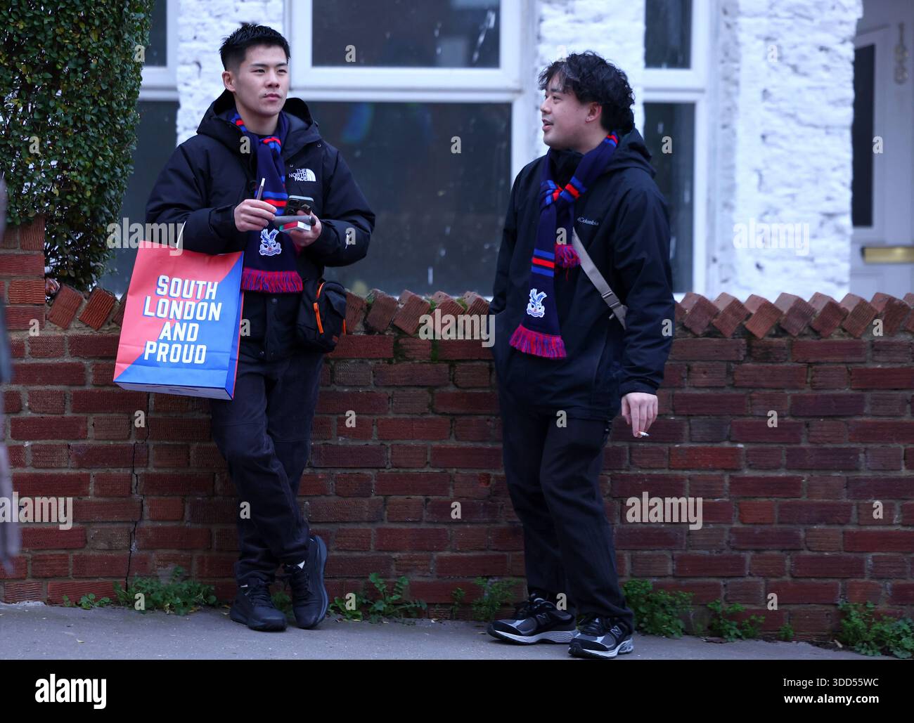 London, England, 28th December 2025. Crystal Palace fans outside the ...